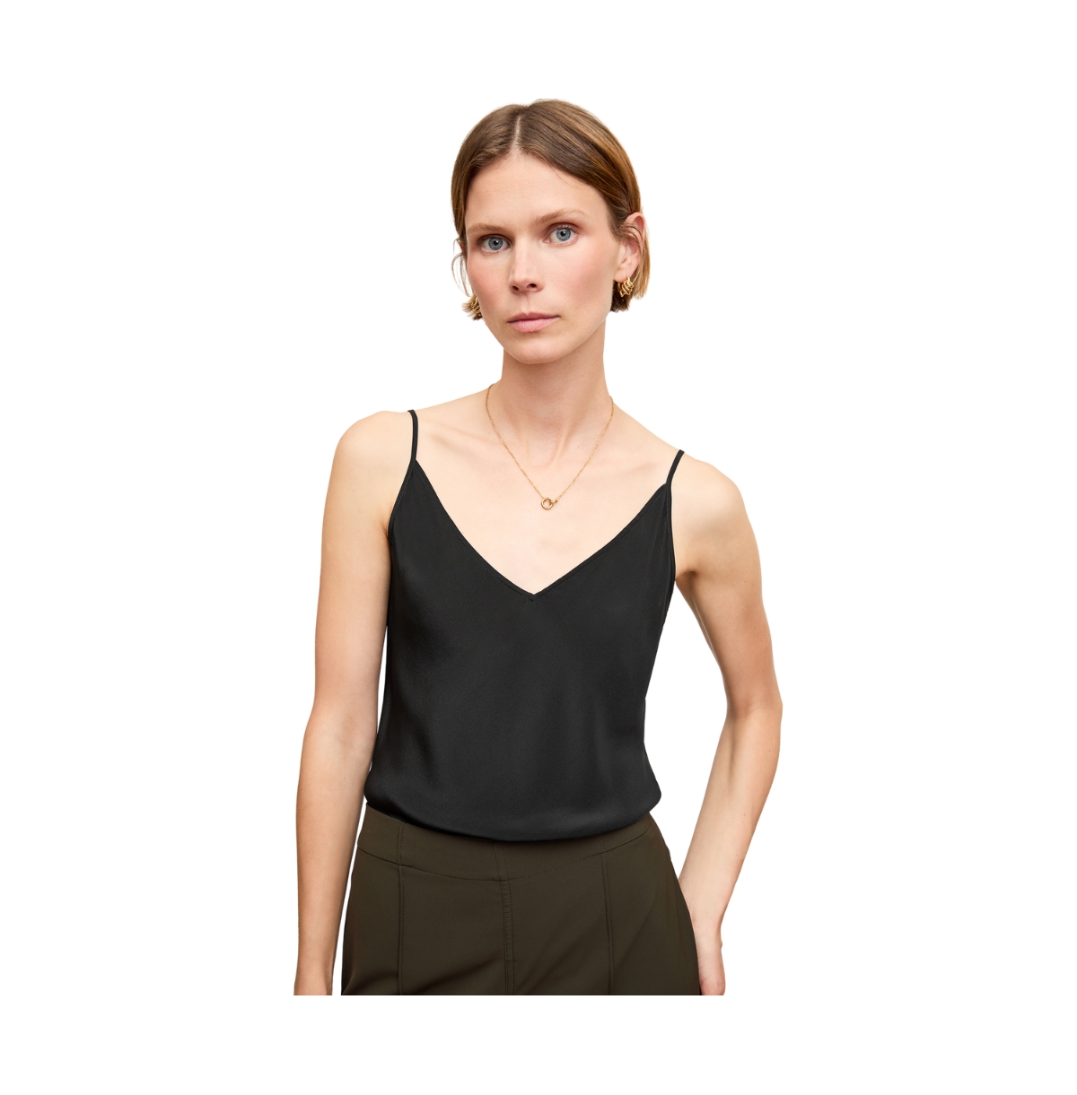 Click here for M.m.LaFleur Womens Lisey Cami - Washable Silk - Bl... prices