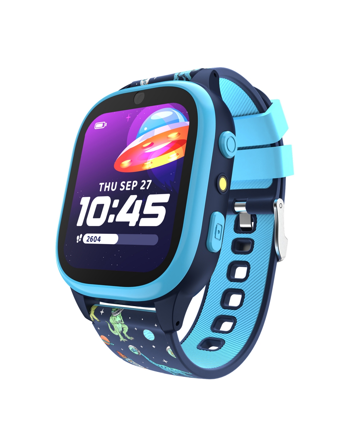 Click here for Playzoom 4 Kids Blue and Black Print Leather Silic... prices