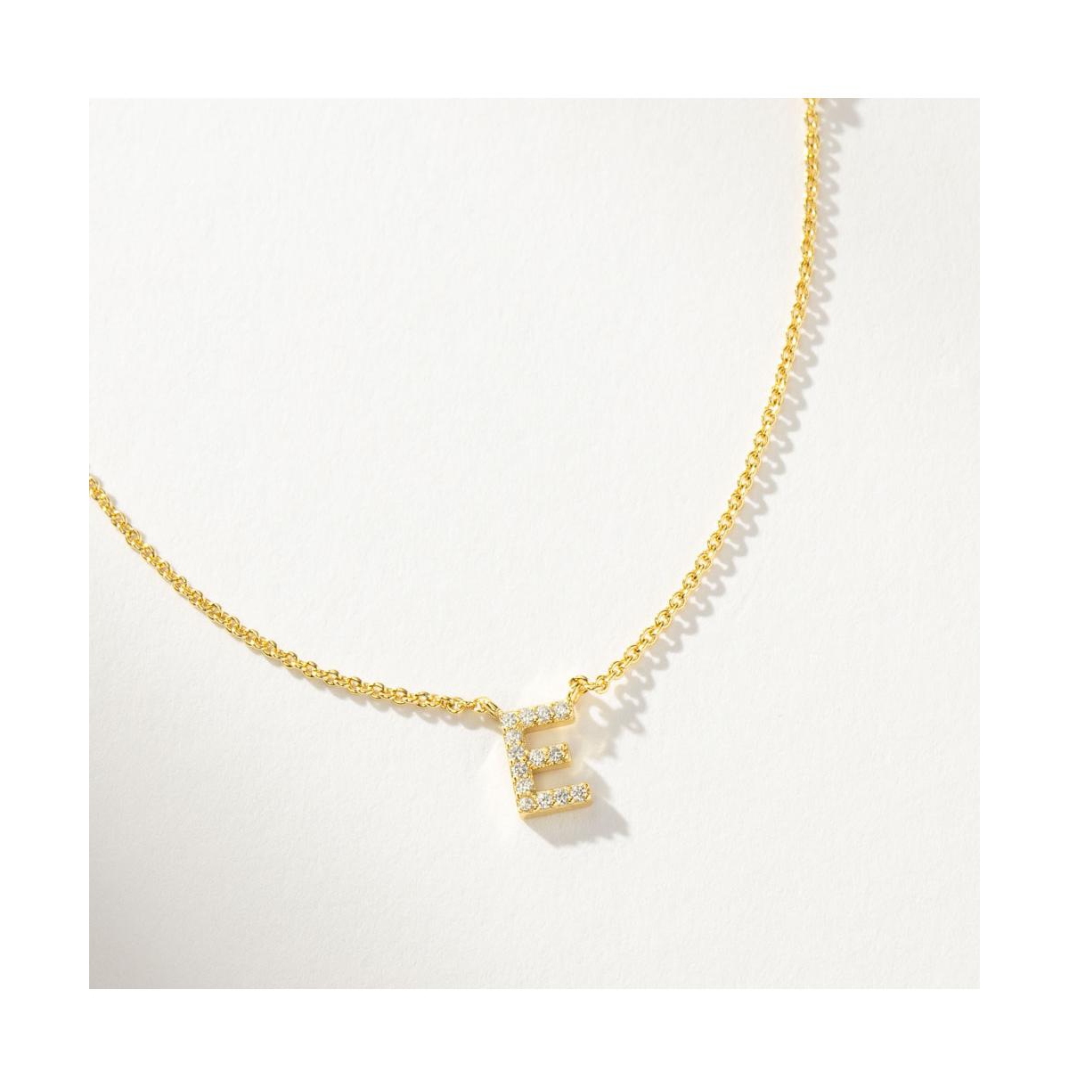Click here for 14k Gold-Plated Pave Initial Necklace - Gold e prices