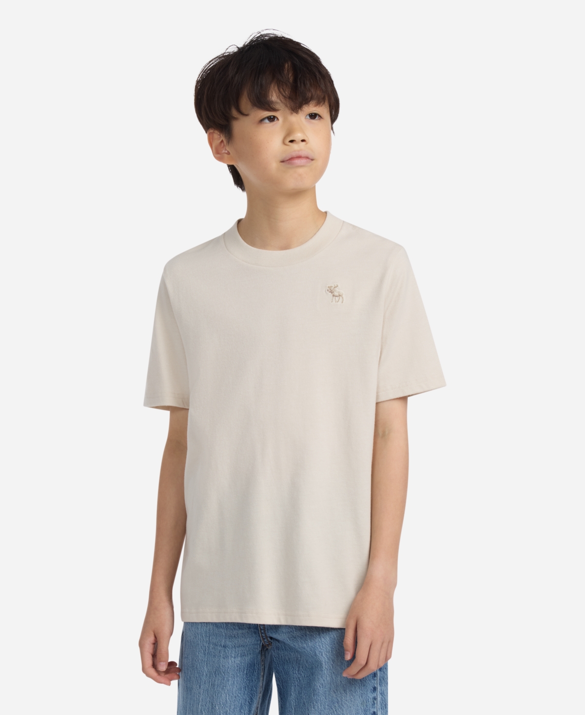 Click here for abercrombie kids Boys Essential T-Shirt - Pumice S... prices