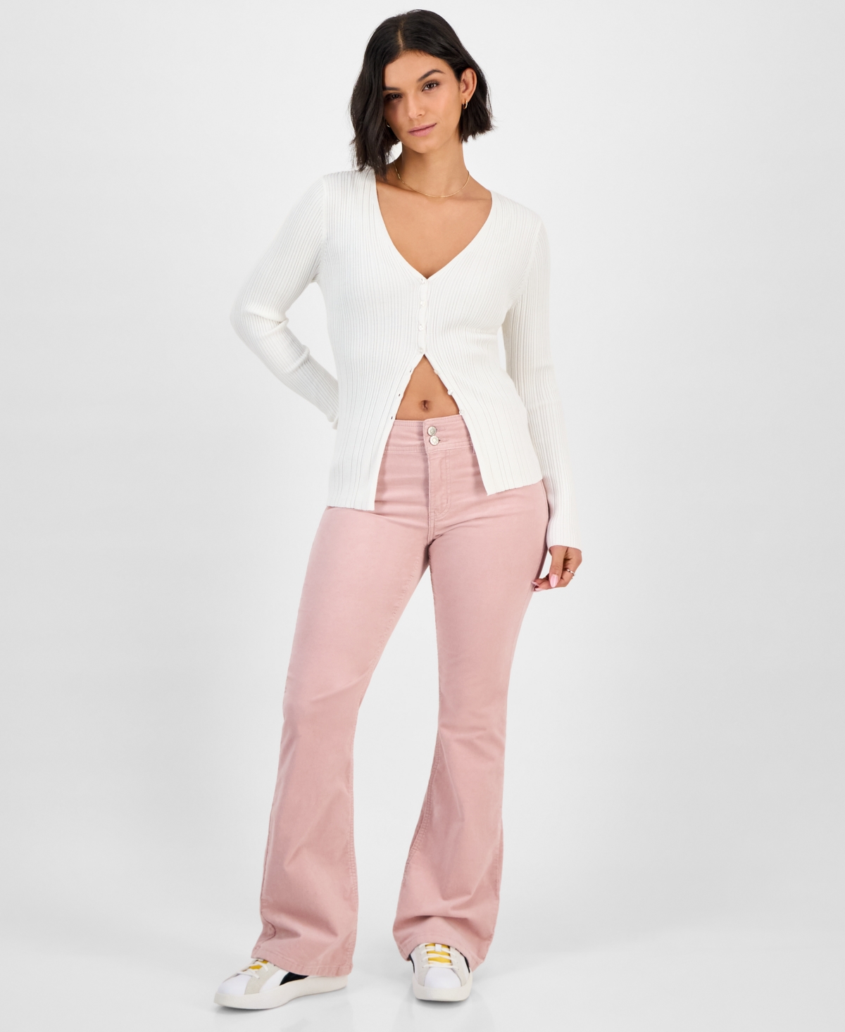 Click here for Celebrity Pink Juniors Corduroy Double-Button Boot... prices