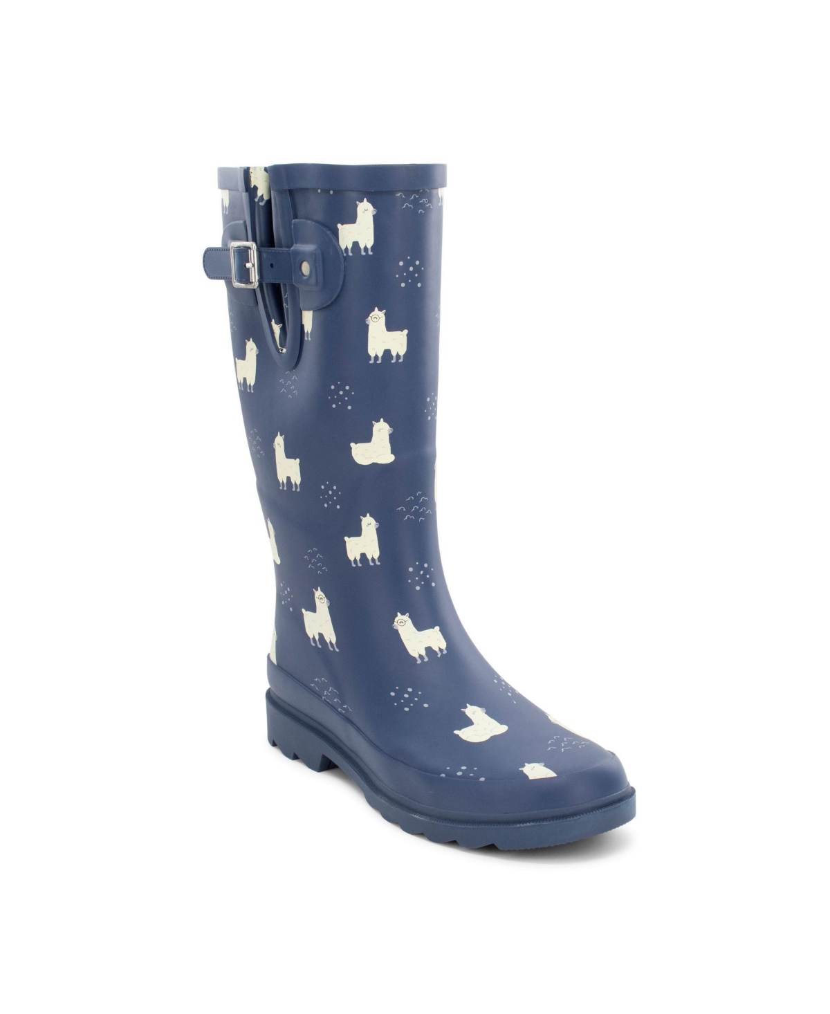 Click here for Womens No Probllama Tall Rain Boot - Navy prices