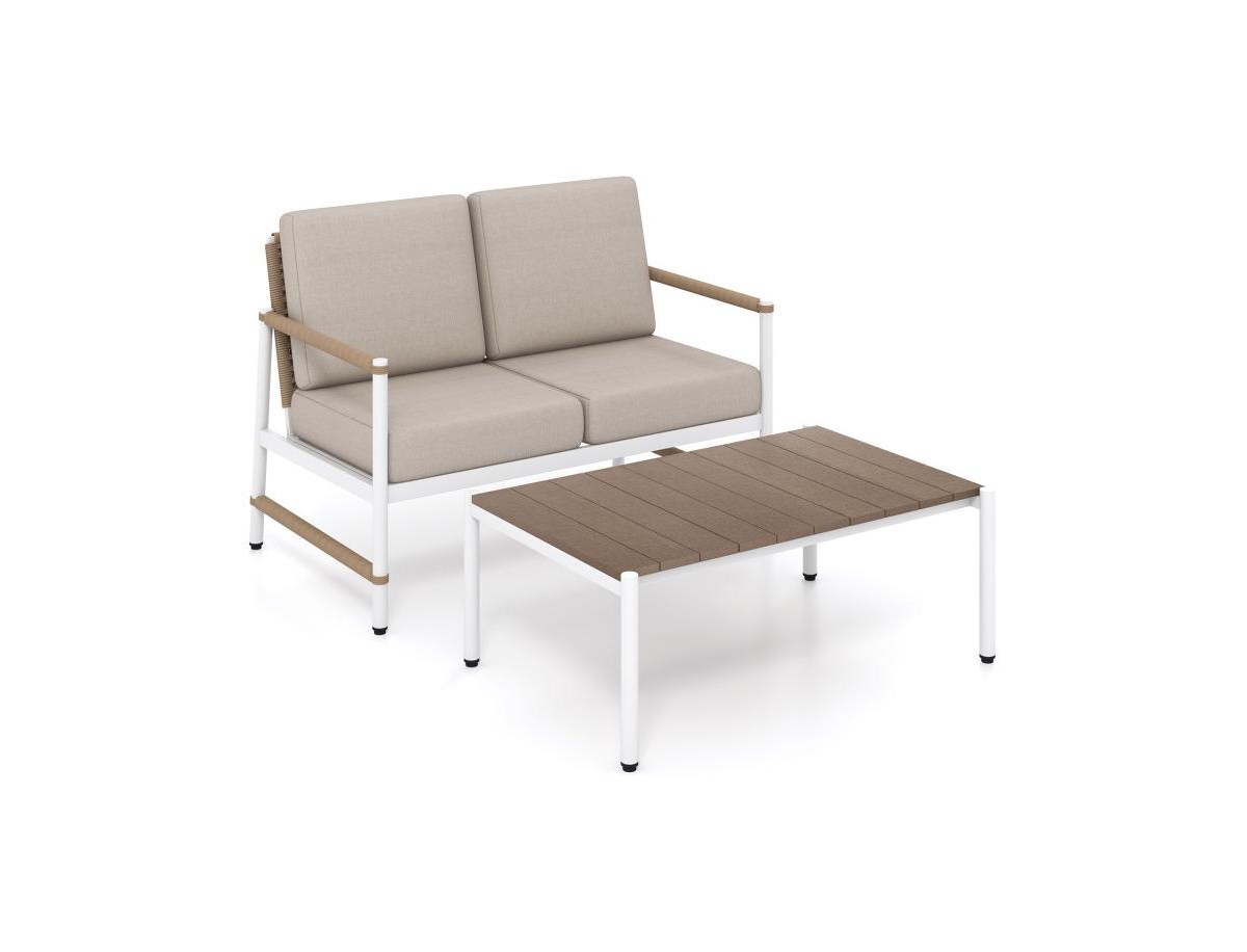 Click here for Slickblue Outdoor Loveseat Furniture Set with Thic... prices