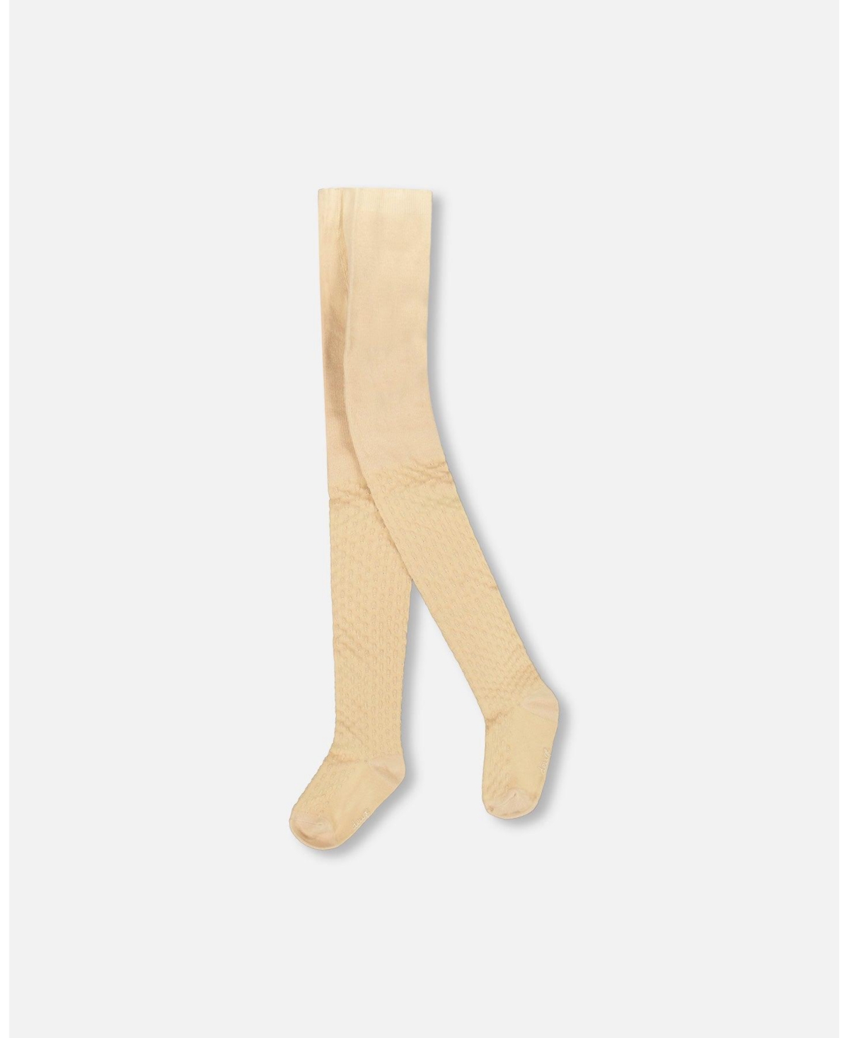 Click here for Deux par Deux Baby Girls Knit Tights Beige - Light... prices