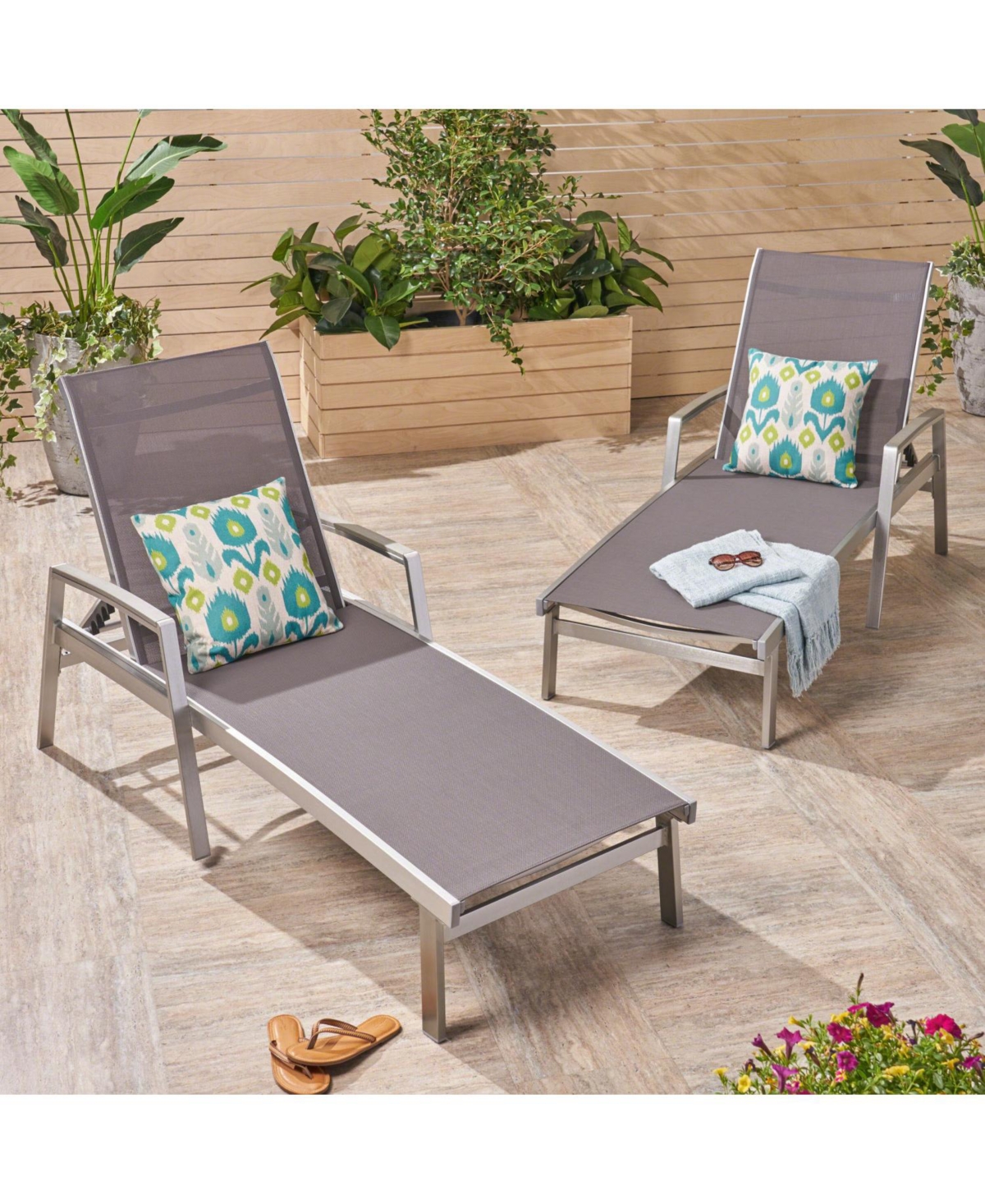 Click here for Streamdale Furniture Outdoor Chaise Lounge Set - A... prices