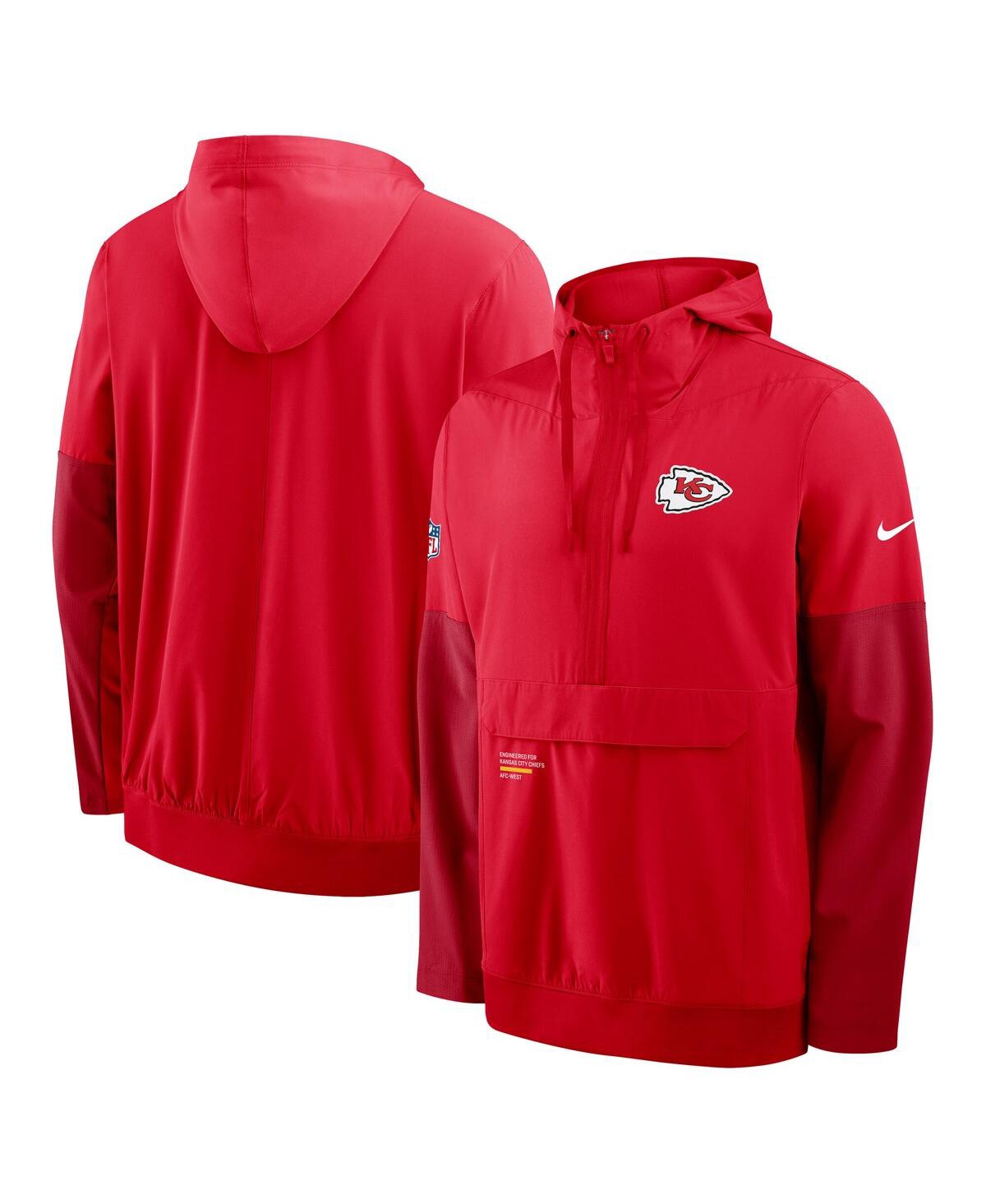 Click here for Nike Mens Red Kansas City Chiefs Sideline Anorak H... prices