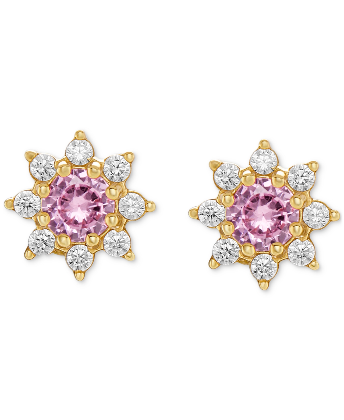 Click here for Cubic Zirconia October Birthstone Flower Stud Earr... prices