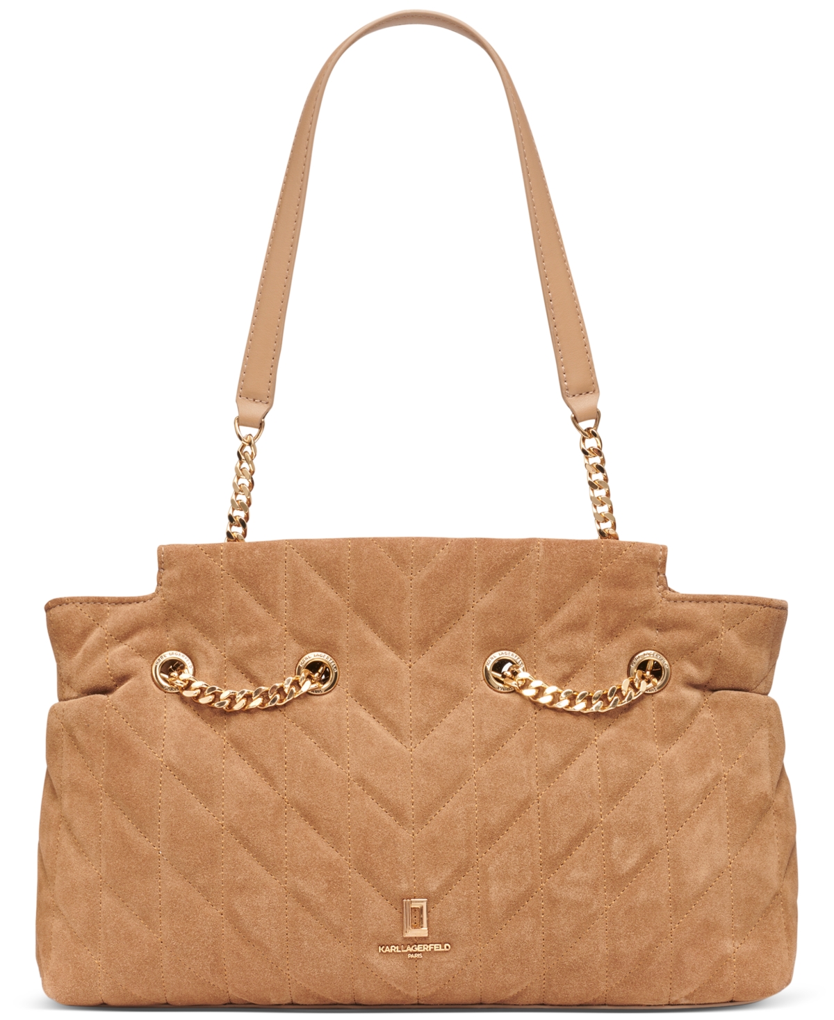 Click here for Karl Lagerfeld Paris Lafayette Medium Leather Satc... prices