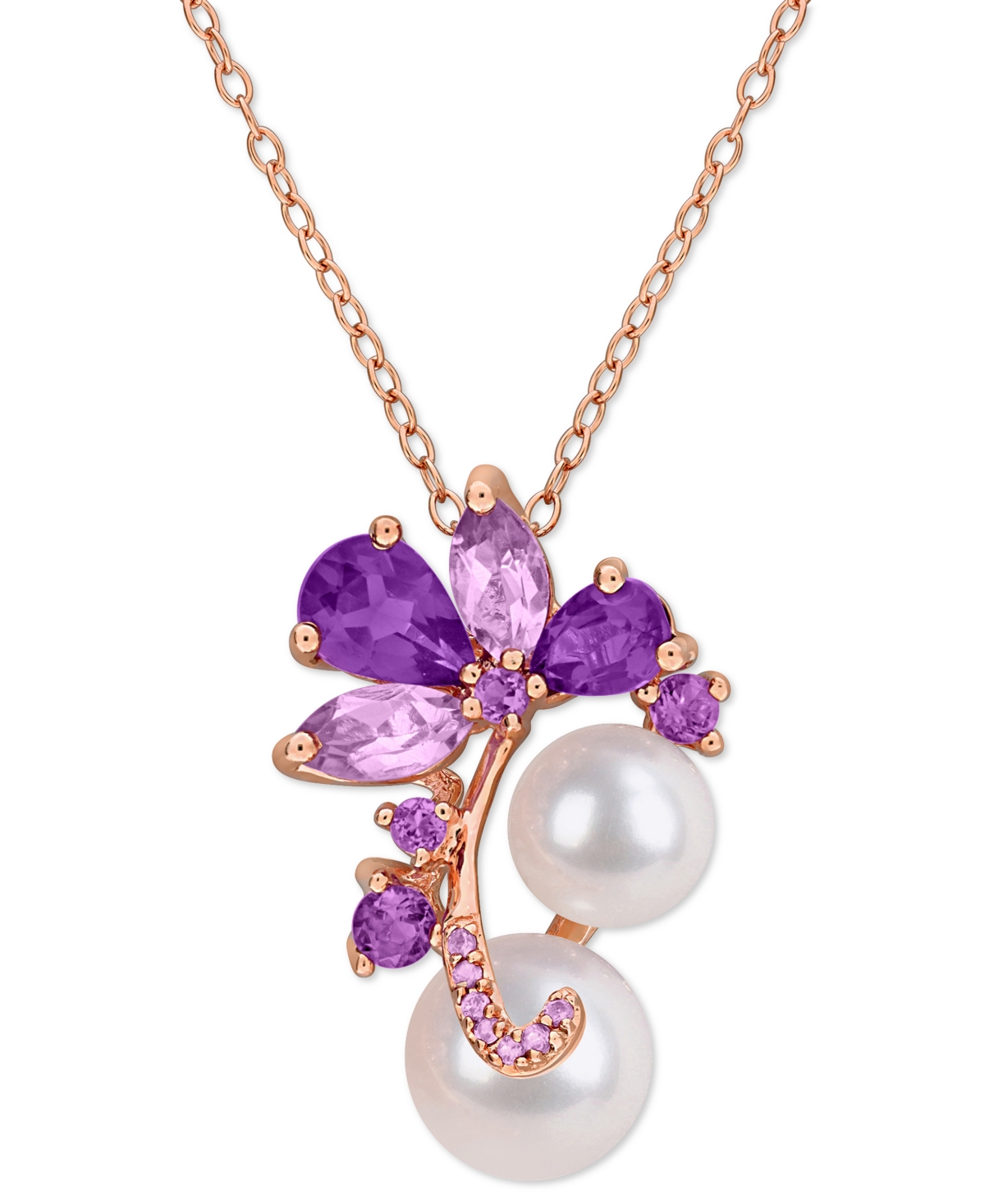 Click here for Macys Pink Cultured Freshwater Pearl (7 & 8-1/2mm)... prices