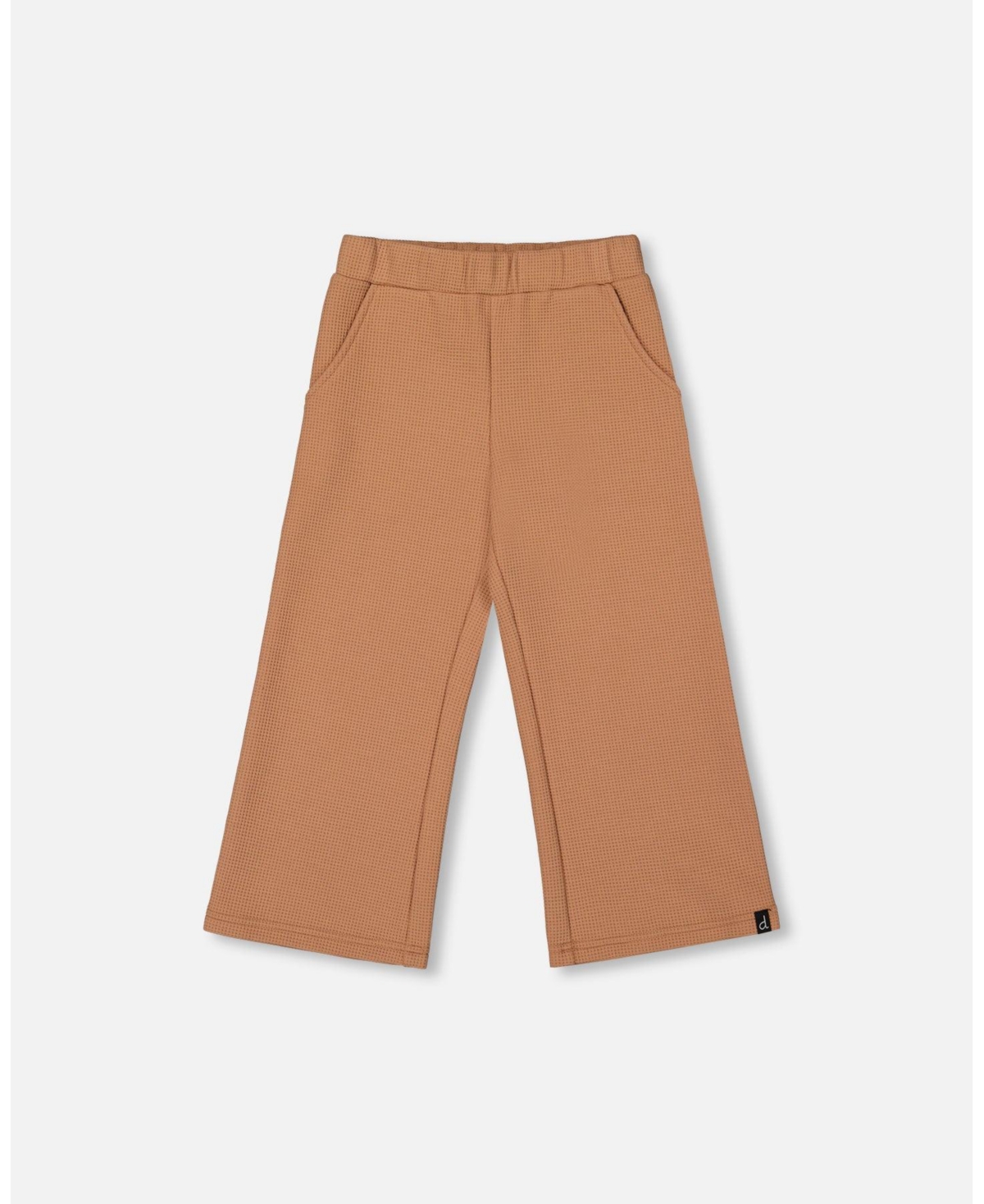 Click here for Deux par Deux Girl Waffle Flare Leg Pants Caramel... prices