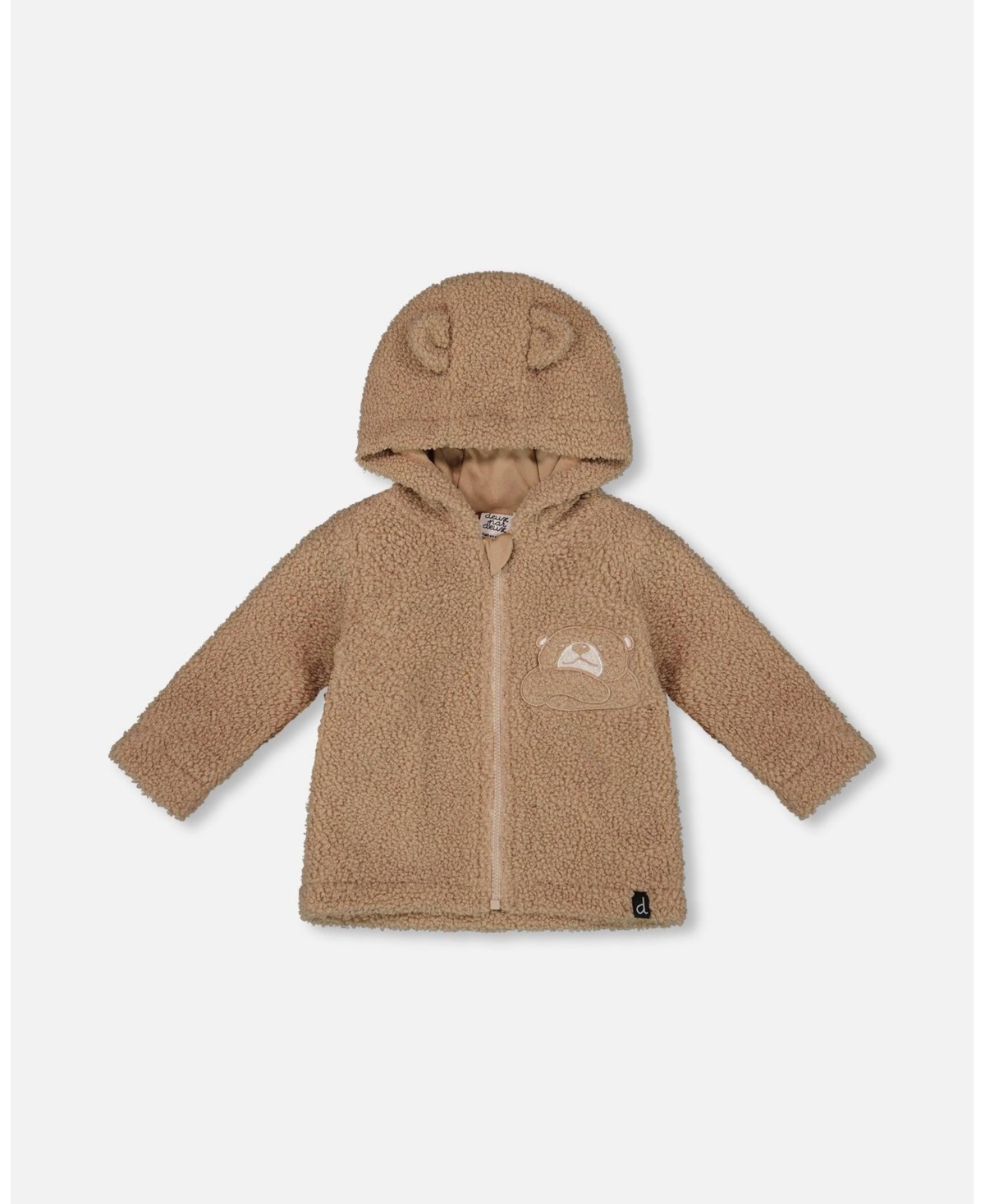 Click here for Deux par Deux Baby Boys Sherpa Bear Hooded Zip Jac... prices