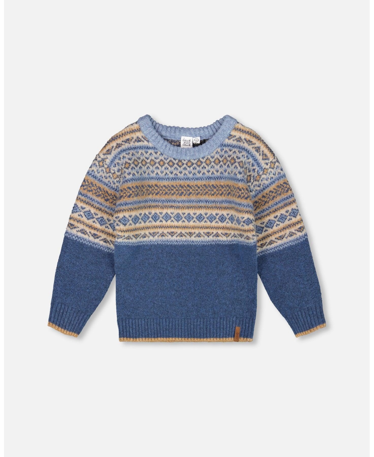 Click here for Deux par Deux Boy Norwegian Jacquard Knit Sweater... prices