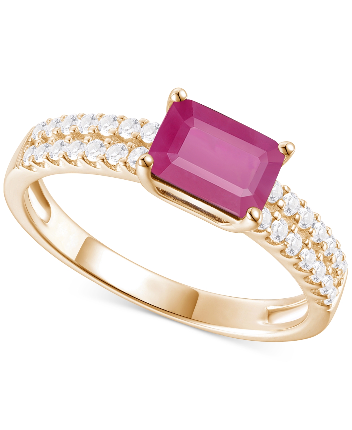 Click here for Ruby (1 ct. t.w.) & Diamond (1/4 ct. t.w.) Double... prices