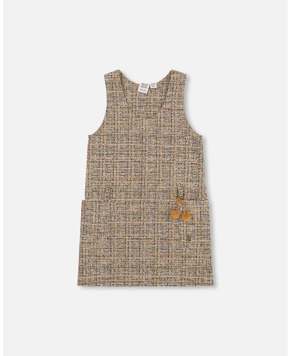 Click here for Deux par Deux Girl Tweed Jumper Beige and Black -... prices