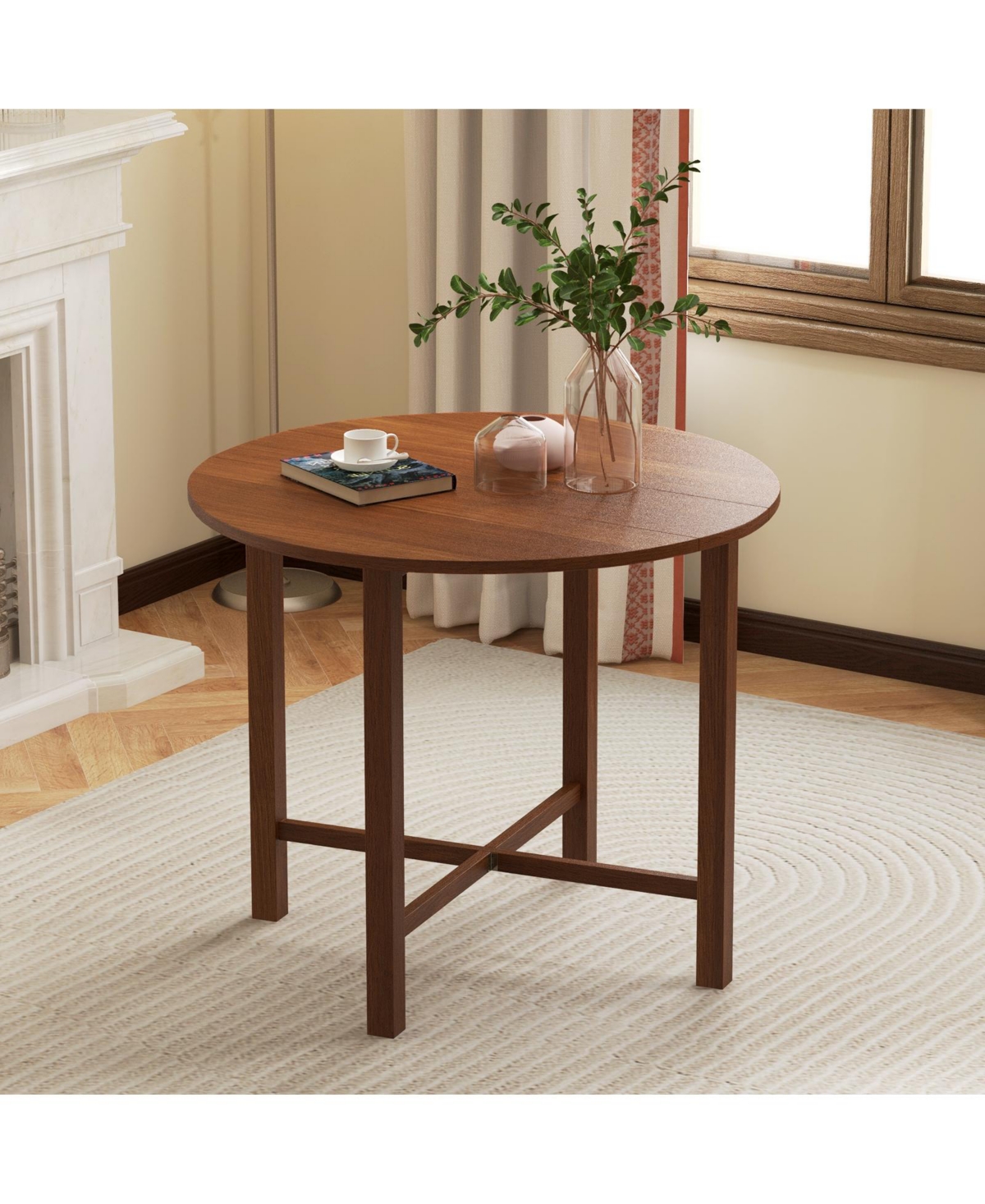 Click here for Volenca Dual Drop Leaf Dining Table for Small Spac... prices
