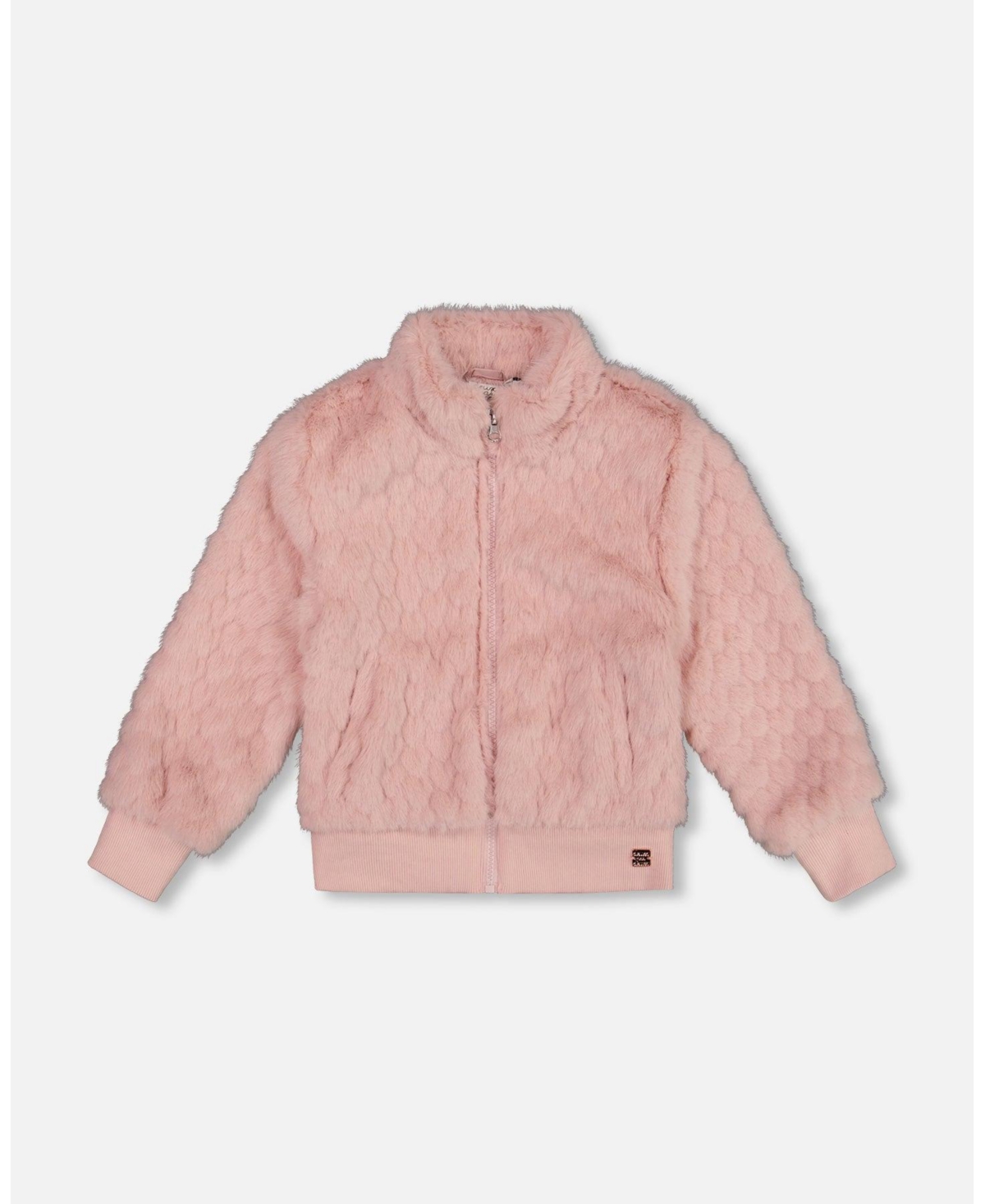 Click here for Deux par Deux Big Girls Faux Fur Jacquard Jacket D... prices