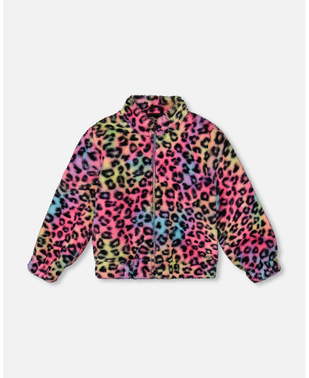 Deux par Deux Girls Faux Fur Zipped Jacket - Big Kid