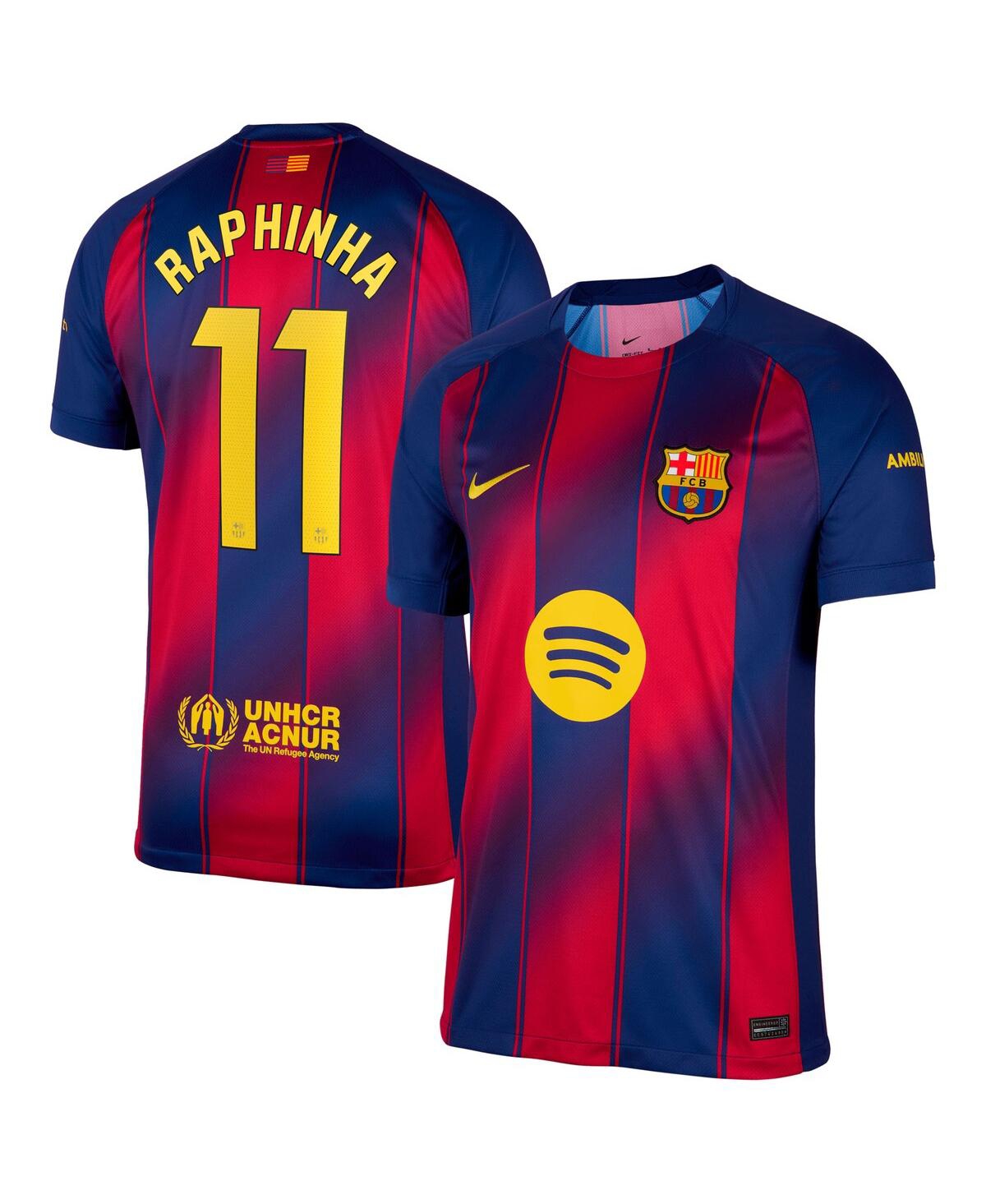 Click here for Nike Mens Raphinha Navy Barcelona 2025/26 Home Rep... prices