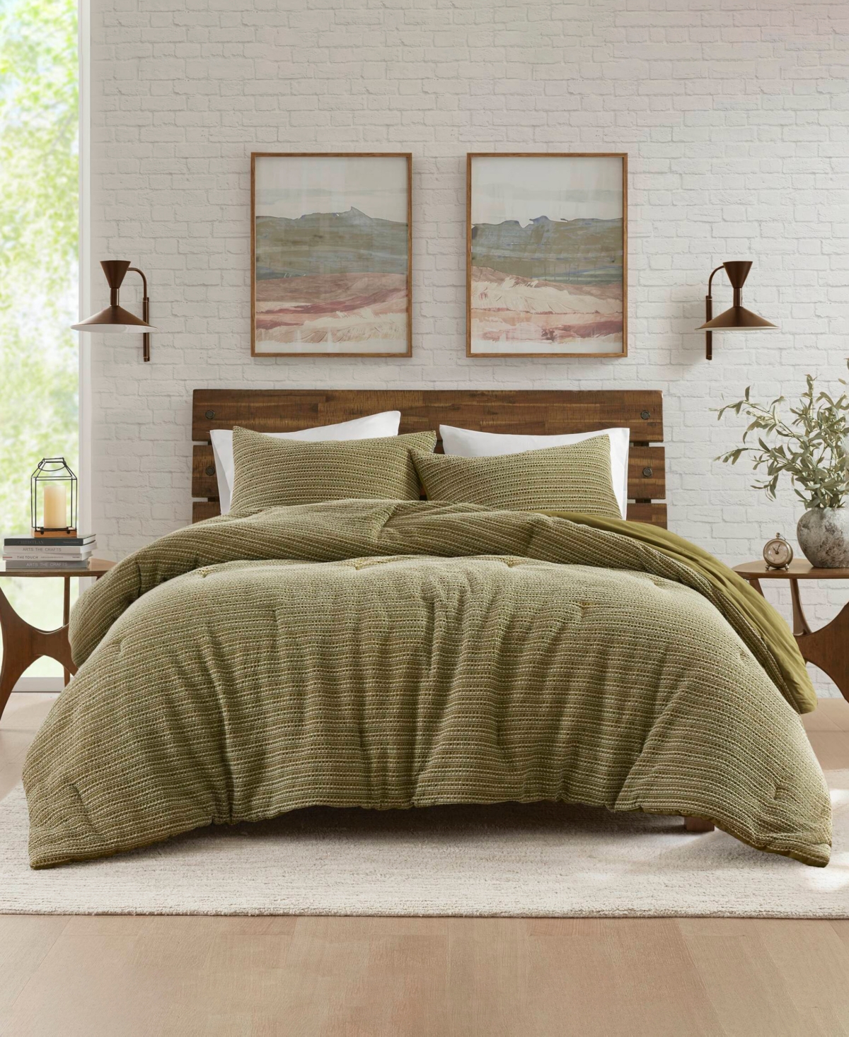 Click here for Woolrich Lyon Waffle Washed 3-Pc. Comforter Set  K... prices