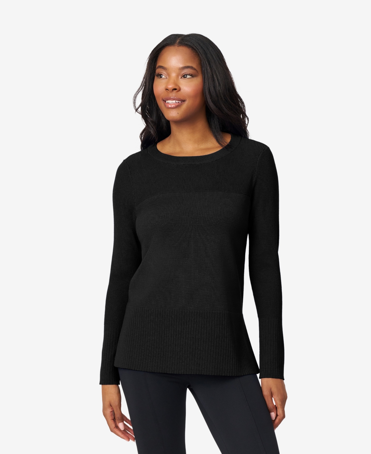 Click here for Melissa Paige Womens Boat Neck Ribbed Sweater - Je... prices