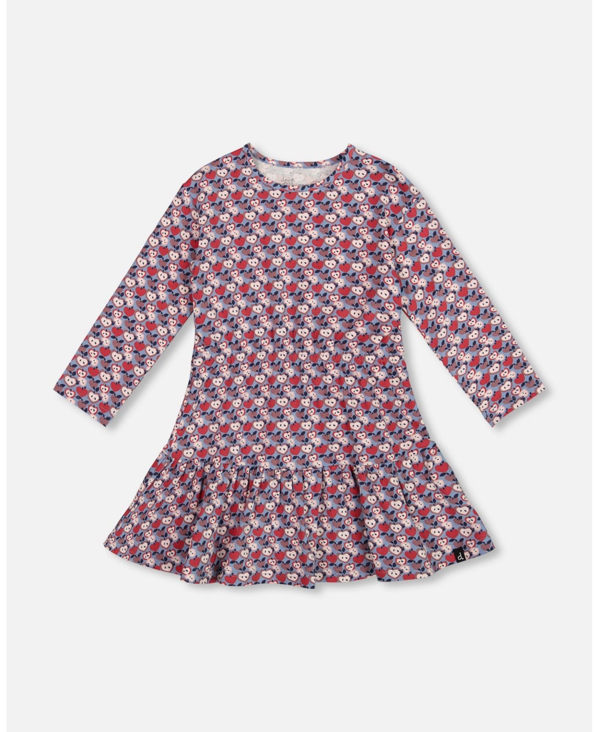 Deux par Deux Girls Organic Cotton Dress with Flounce Hem - Big Kid