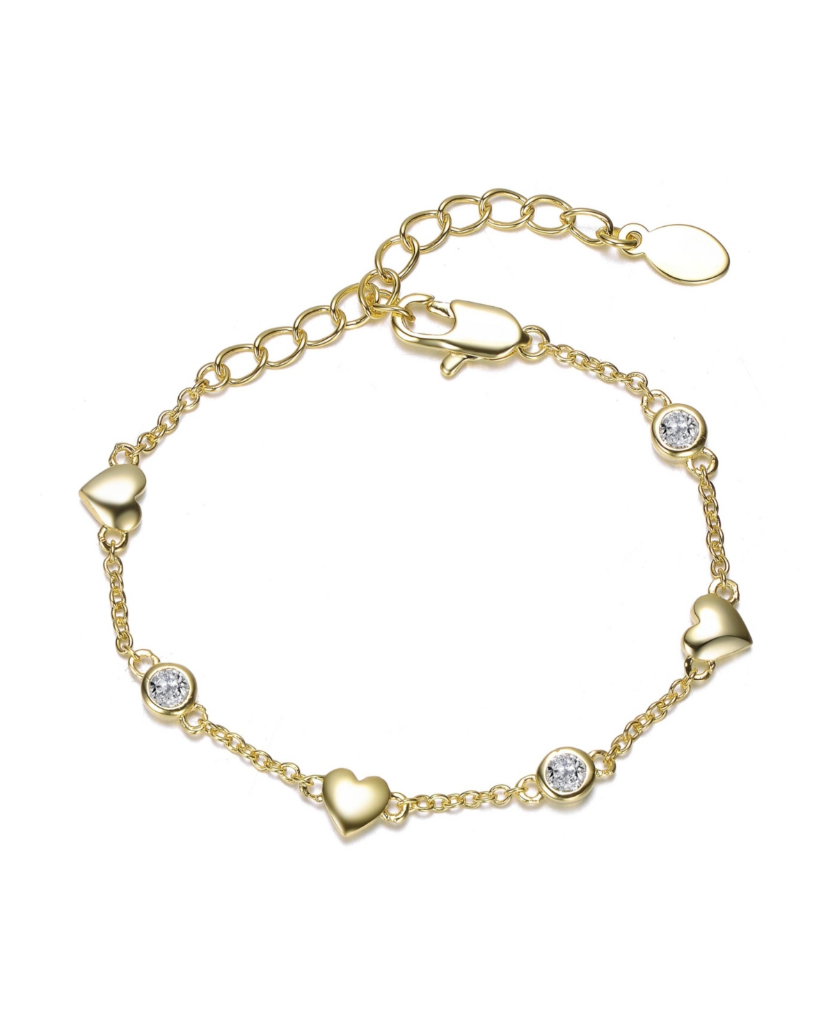Click here for Rachel Glauber 14K Gold Plated with Bezel Set Cubi... prices