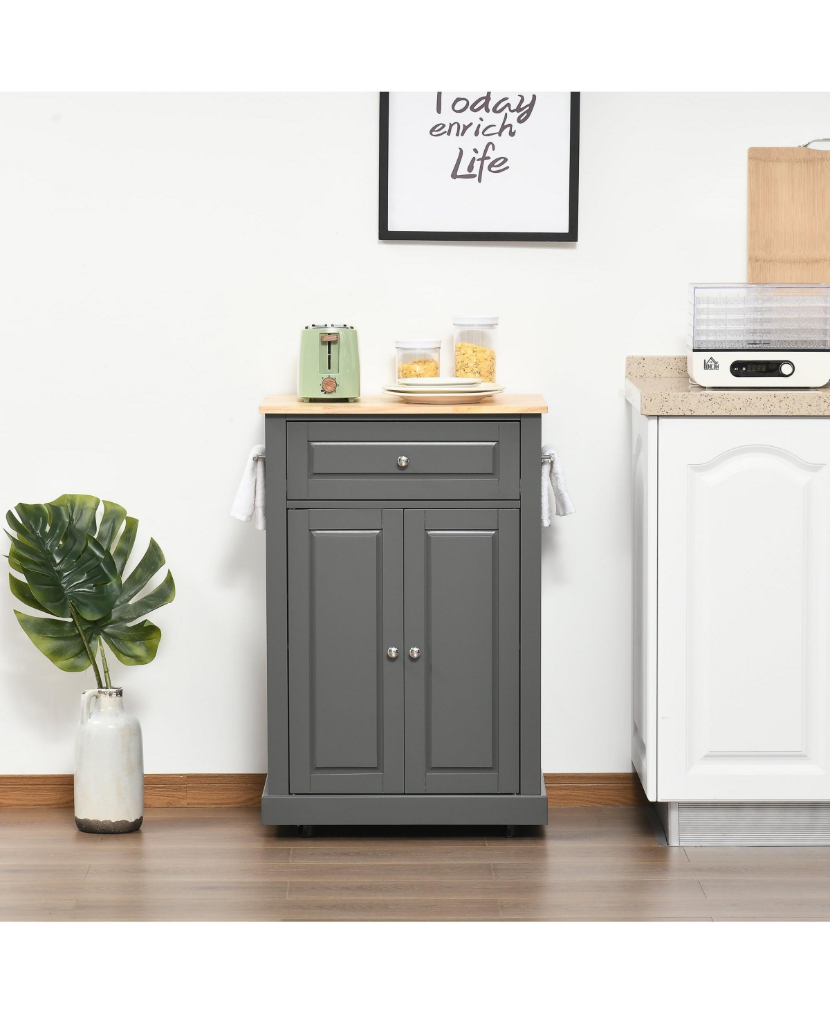Click here for Halifax North America Gray Kitchen Helper: Rolling... prices
