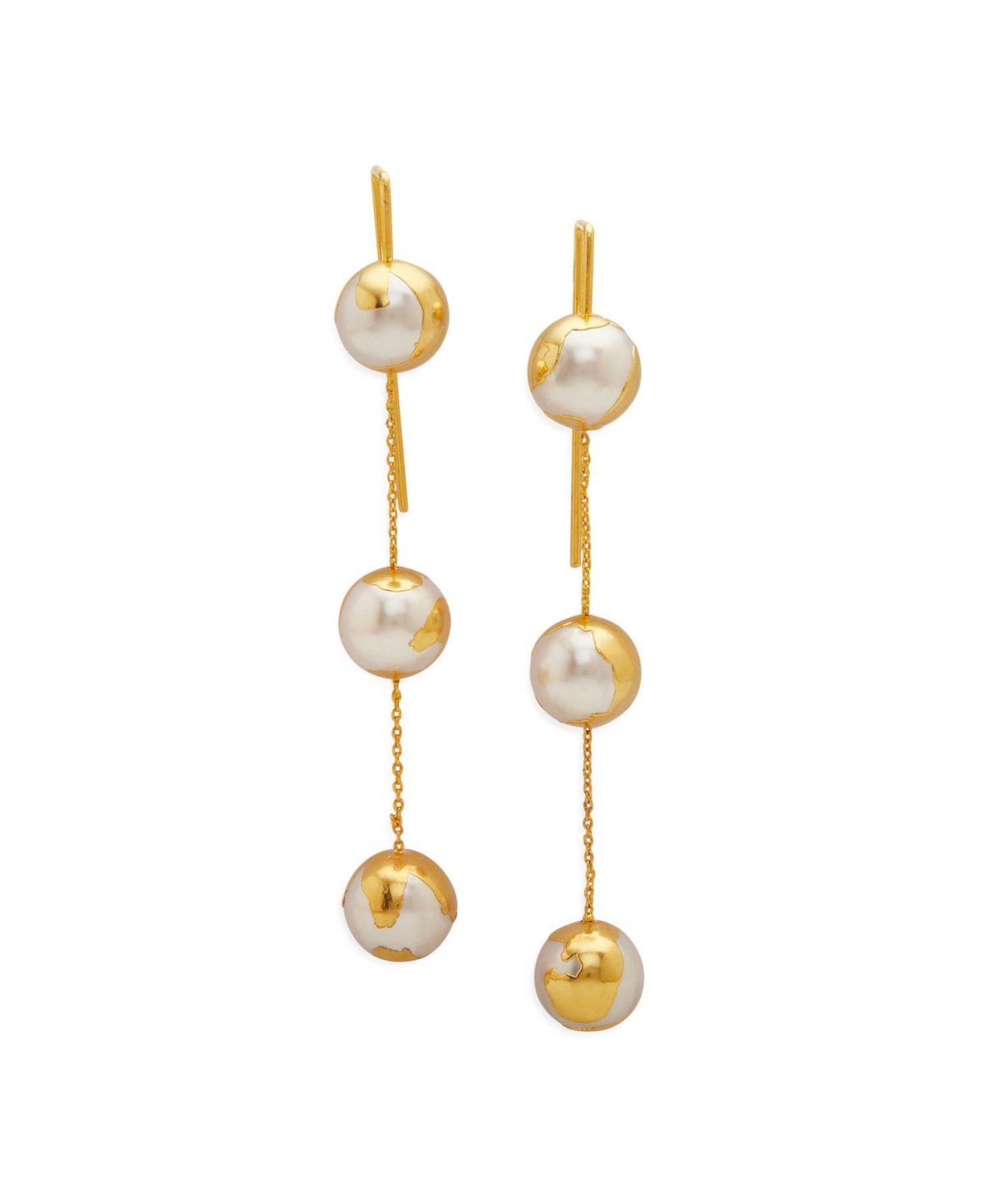 Click here for Dhwani Bansal Selene Earrings - 22k gold plated prices