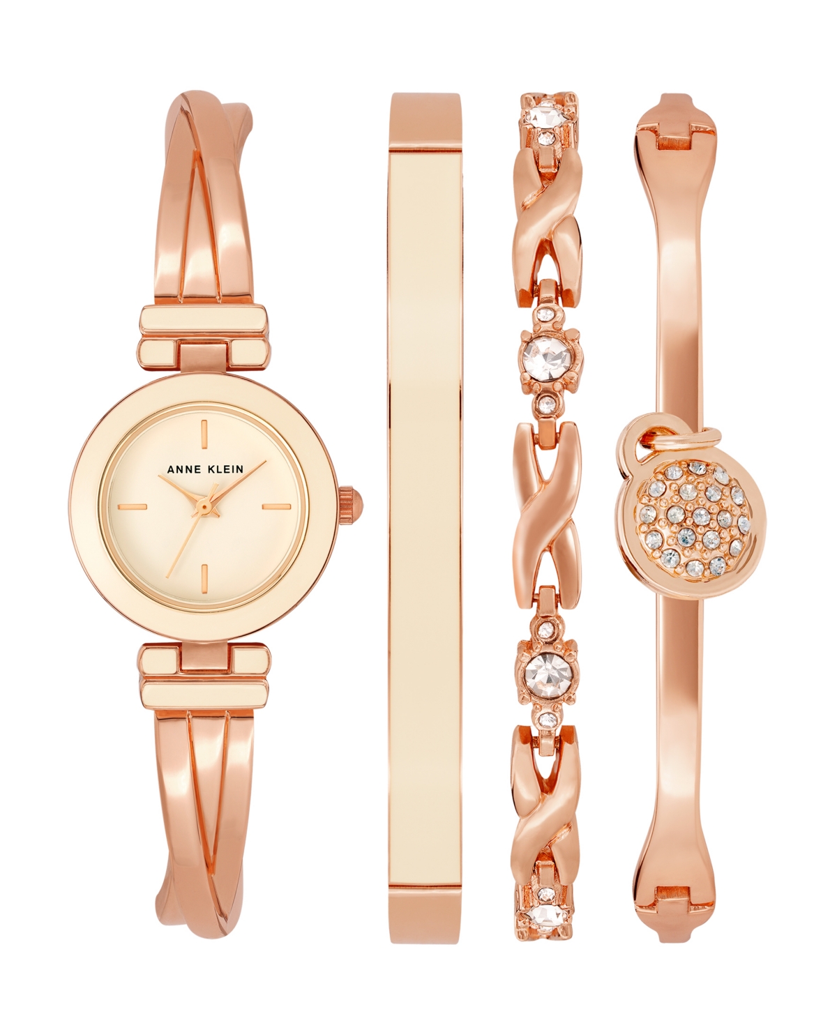 Click here for Anne Klein Womens Quartz Pink and Rose Gold-Tone M... prices