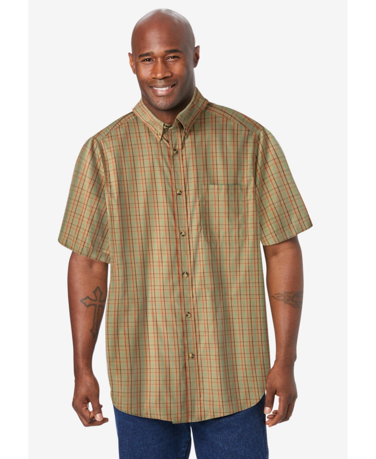 Click here for KingSize Big & Tall Short Sleeve Wrinkle-Free Spor... prices