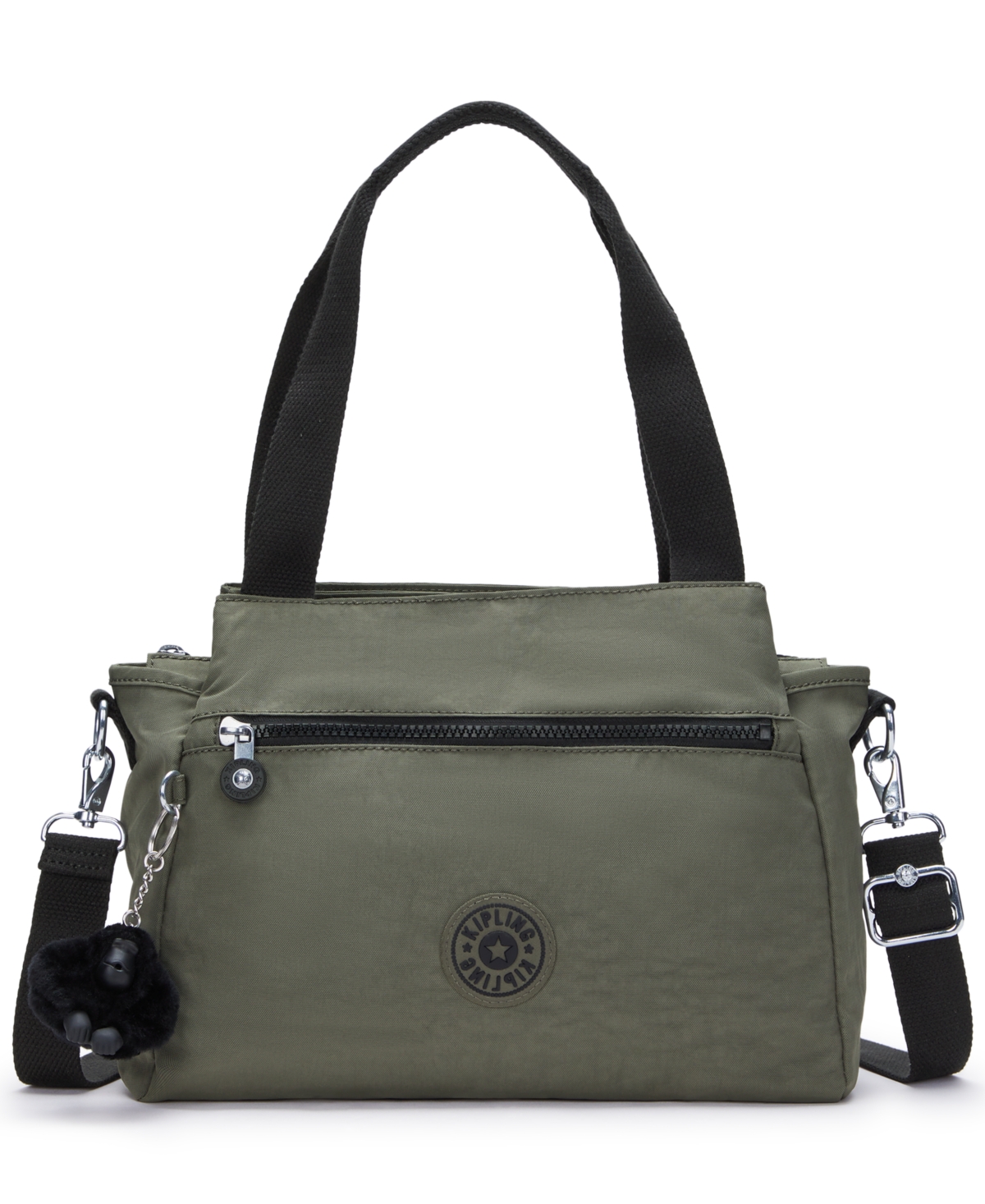 Click here for Kipling Womens Elysia Small Satchel Bag - Green Mo... prices
