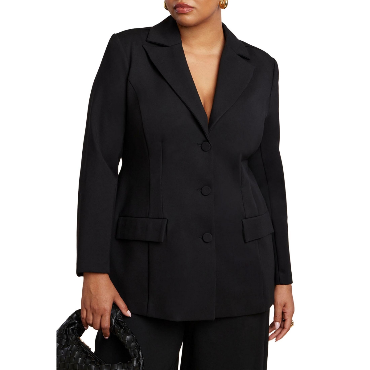 Click here for Eloquii Womens The Ultimate Nipped Waist Blazer -... prices