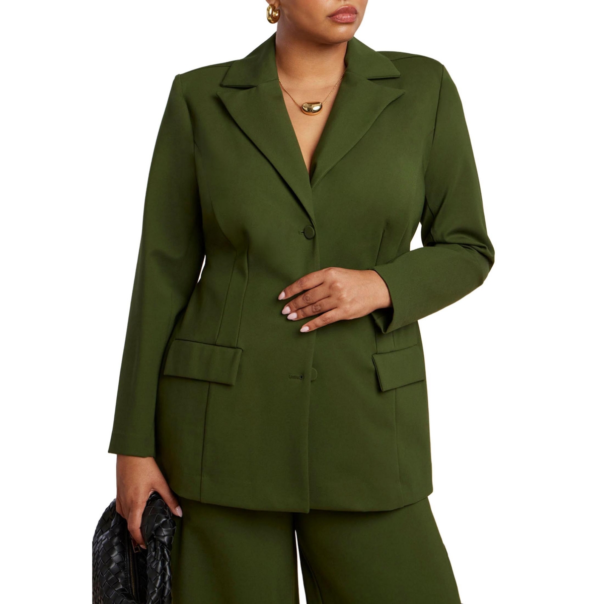 Click here for Eloquii Womens The Ultimate Nipped Waist Blazer -... prices