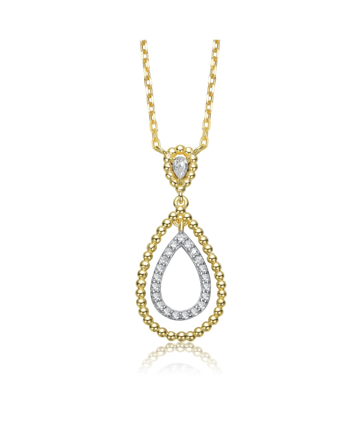 Click here for Rachel Glauber Two Tone with Clear Cubic Zirconia... prices