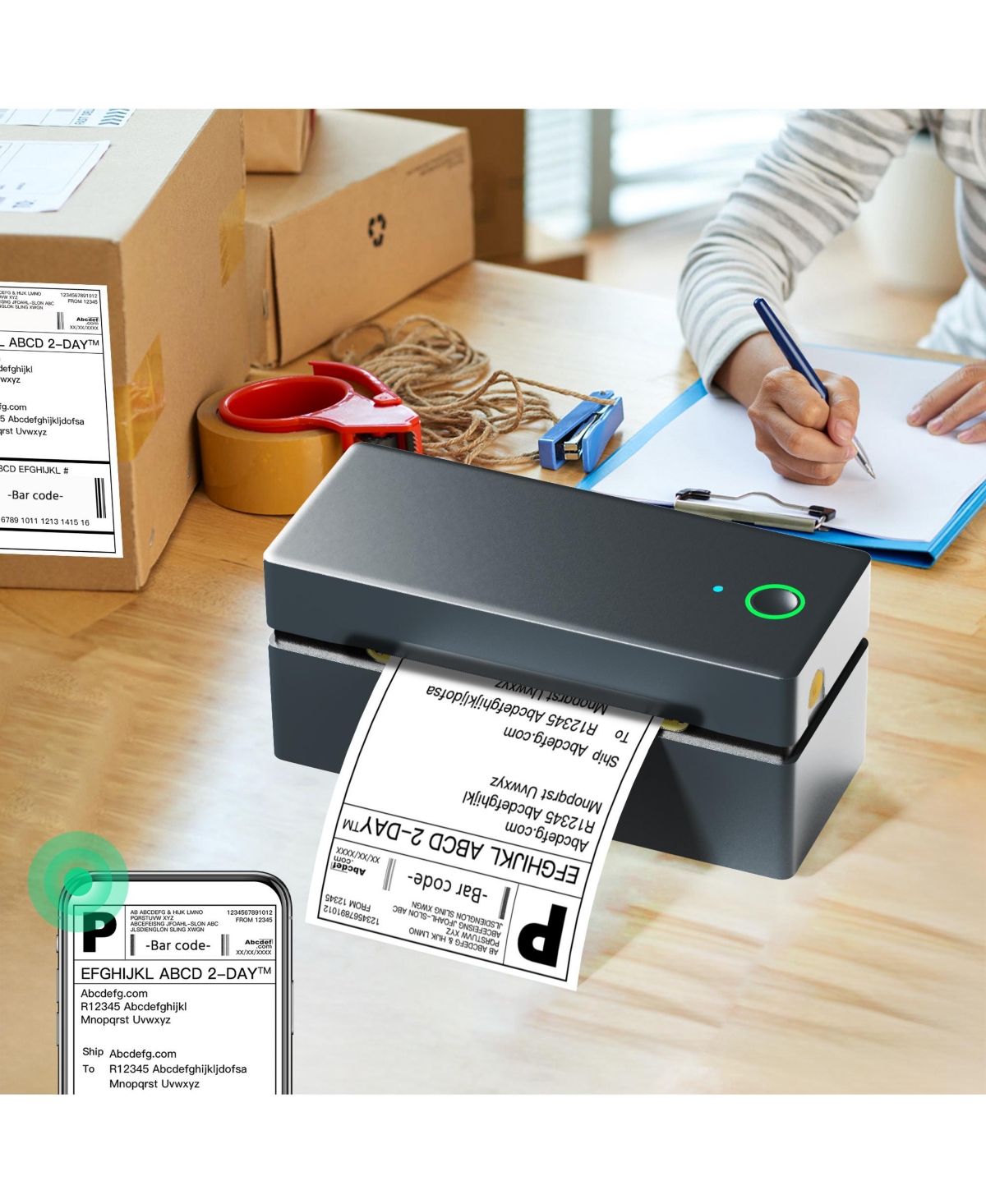 Click here for Polono Bluetooth Thermal Shipping Label Printer  W... prices