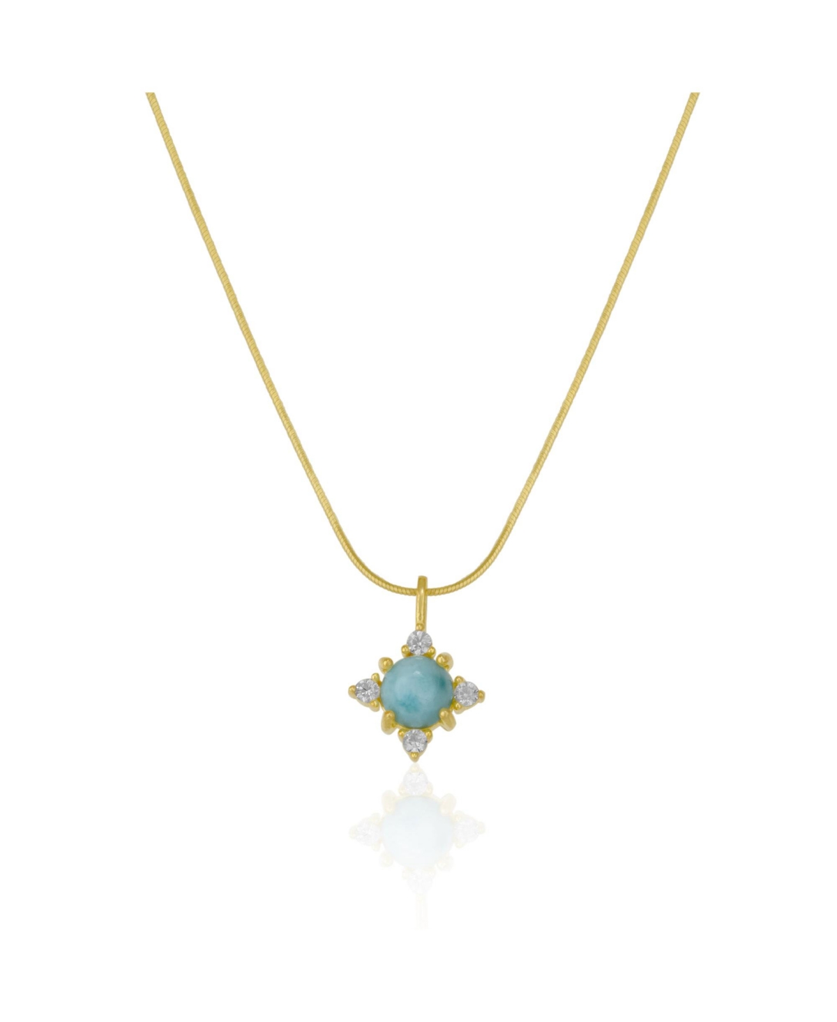 Click here for Blue Moonstone Sterling Silver Pendant Necklace Wi... prices