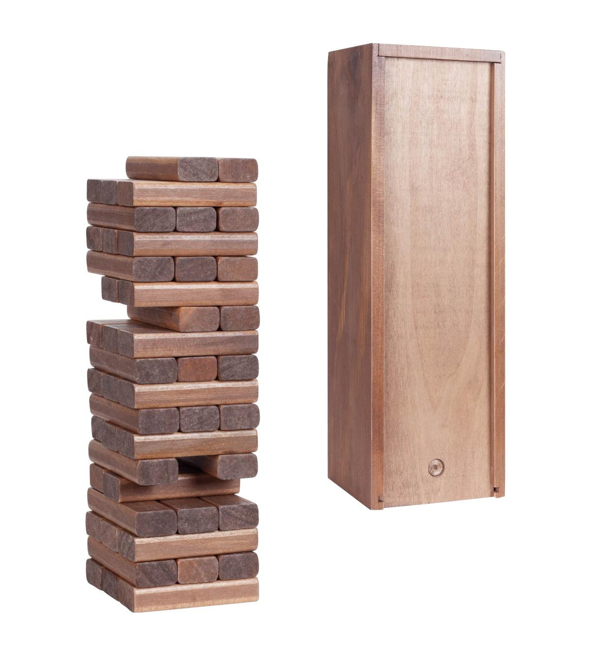 Click here for We Games Walnut Stain Wood Blocks Tower Game with... prices