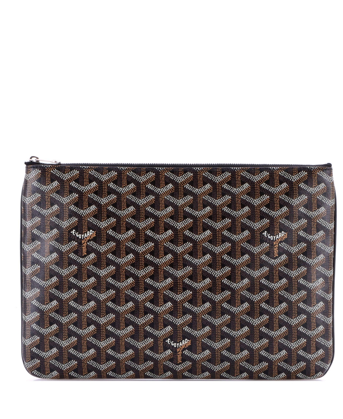 Click here for Pre-Owned Goyard Mm Senat Zip Pouch Coated Canvas... prices