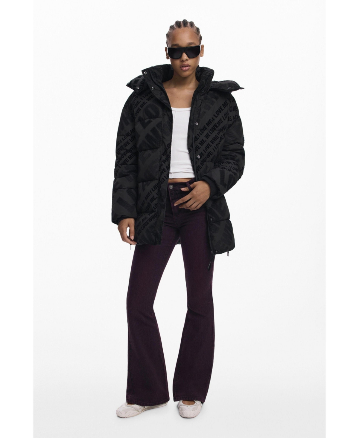 Click here for Desigual Womens Padded jacket folcado - Black prices