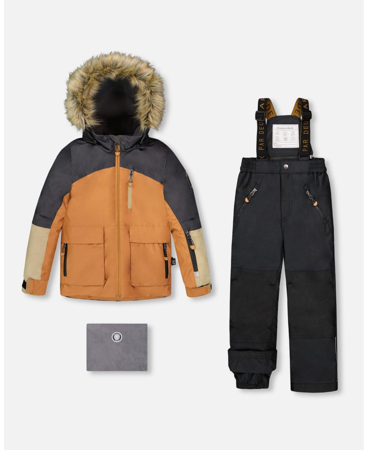 Click here for Deux par Deux Boy Two-Piece Play Snowsuit with Col... prices