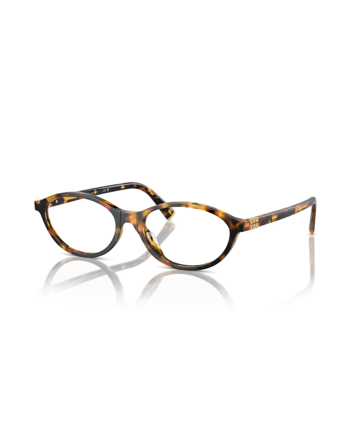 Click here for Miu Miu Womens Oval Eyeglasses  Mu 09XV - Honey Ha... prices