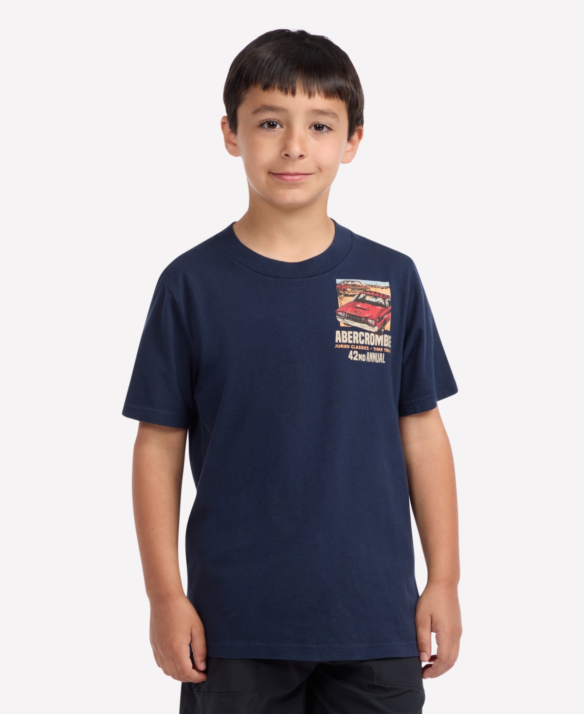 Click here for abercrombie kids Boys Car Show T-Shirt - Navy Blaz... prices