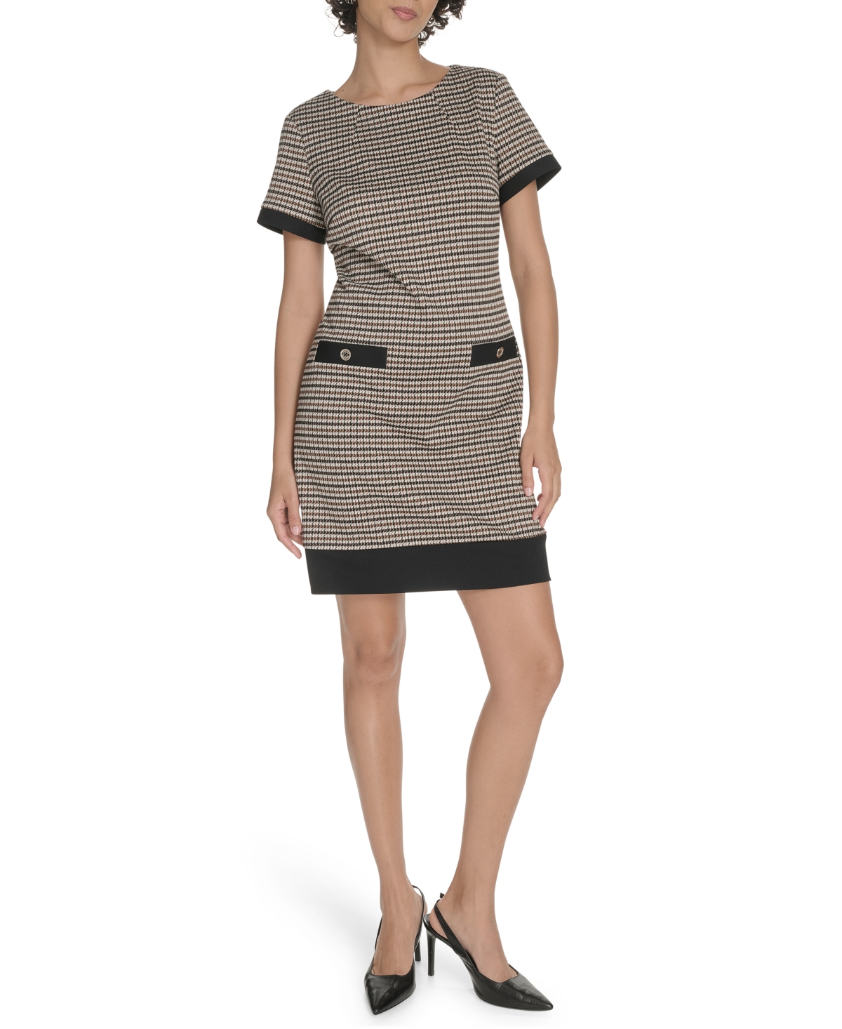 Click here for Tommy Hilfiger Petite Crewneck Short-Sleeve Shift... prices