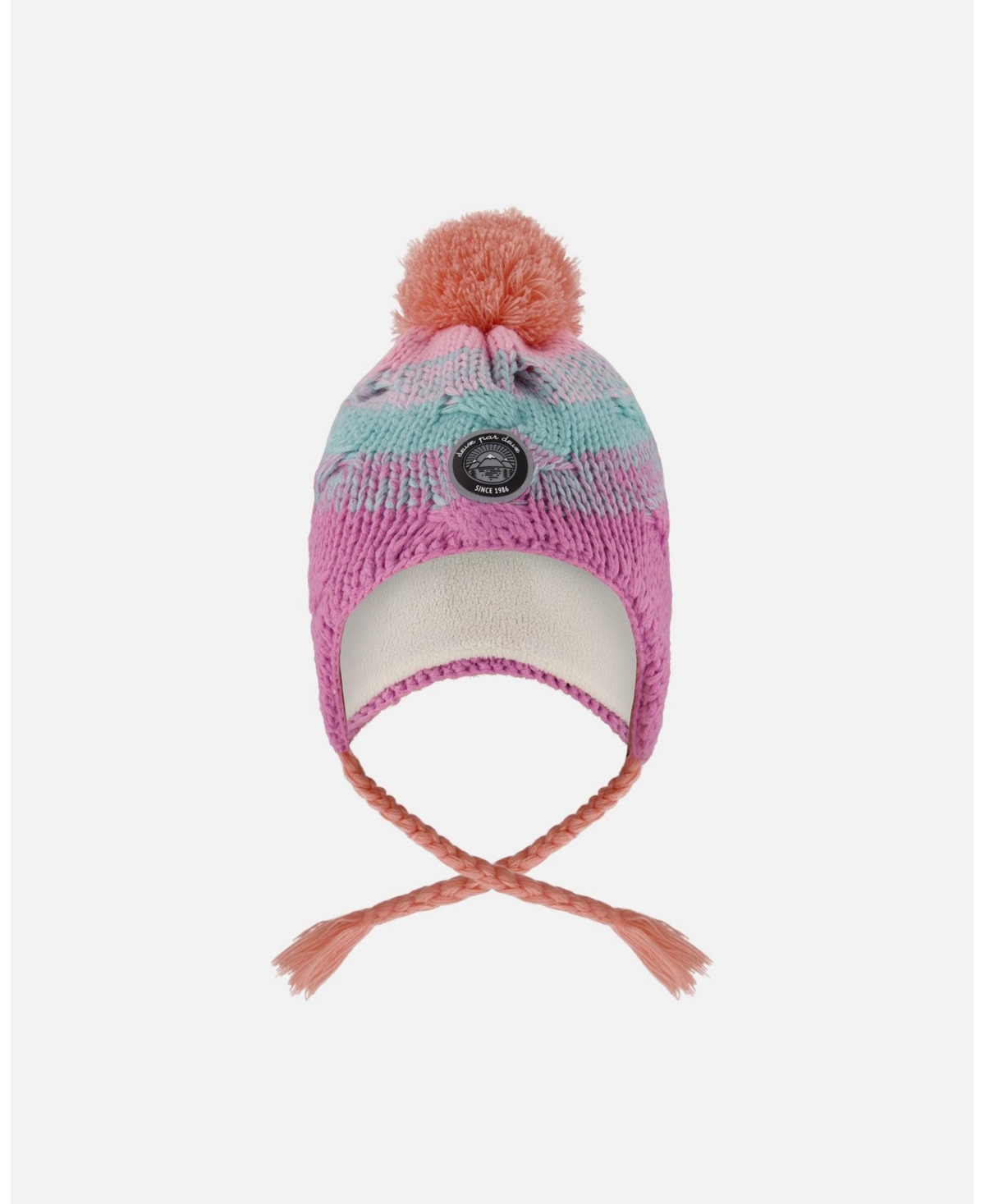 Click here for Deux par Deux Baby Girl Lined Peruvian Knit Pompom... prices