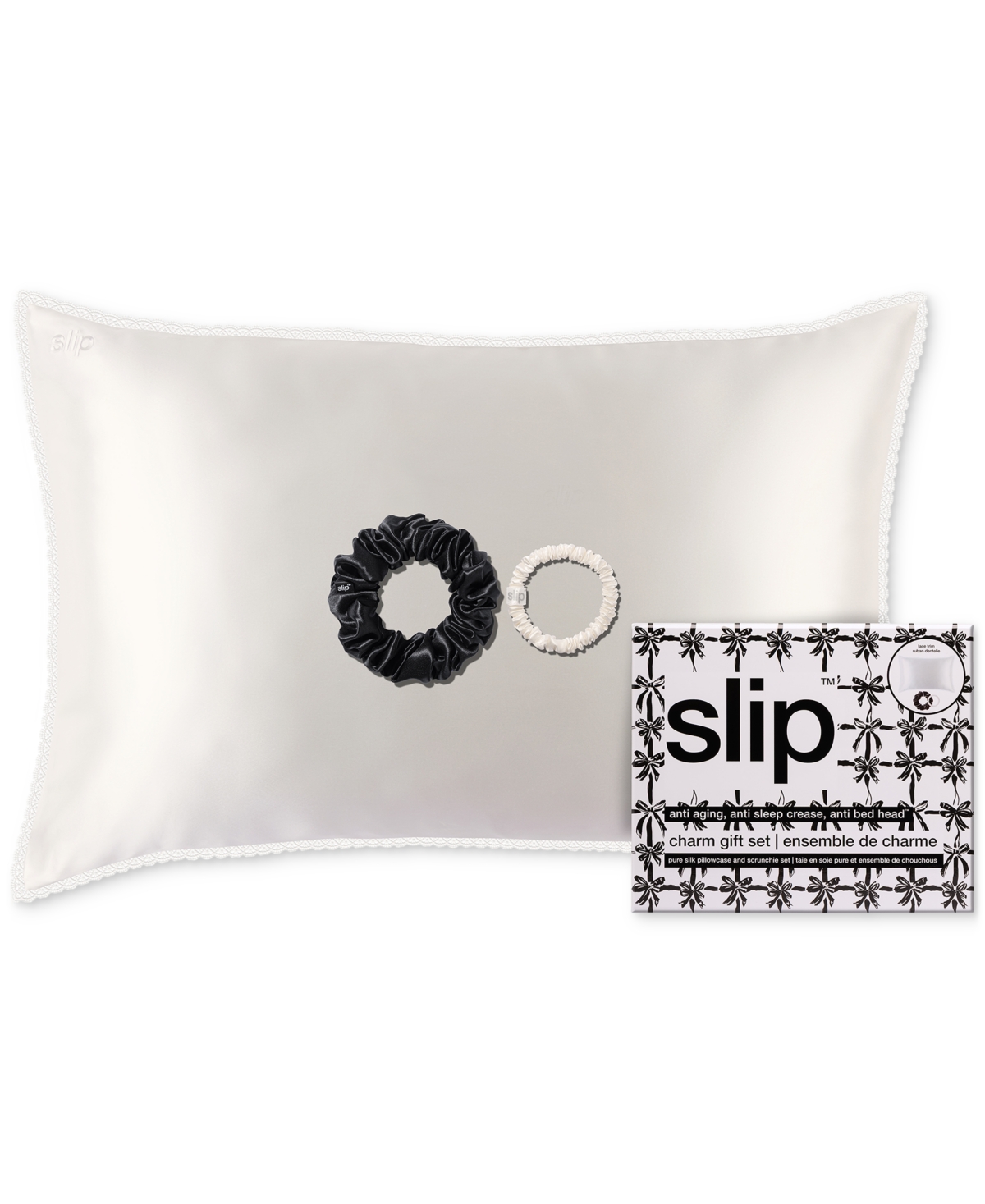 Click here for Slip 3-Pc. Pure Silk Queen Pillowcase & Scrunchie... prices
