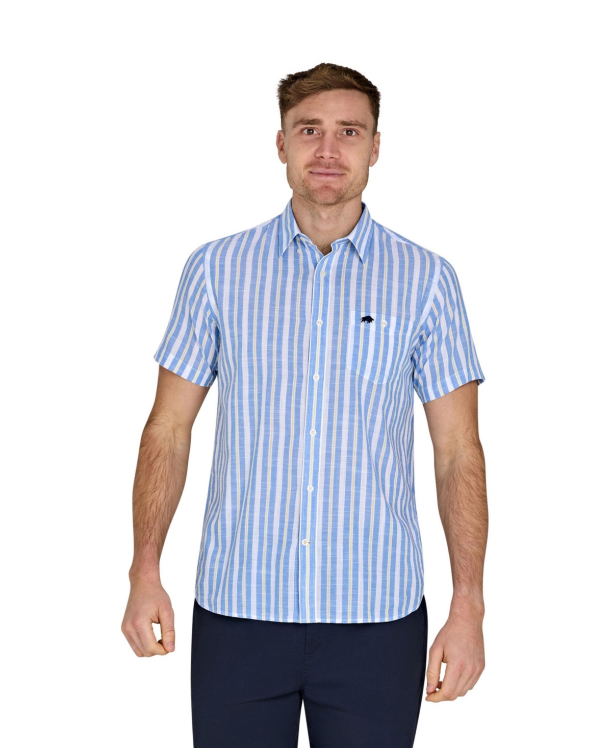 Click here for Raging Bull Big & Tall Short Sleeve Cotton Linen L... prices