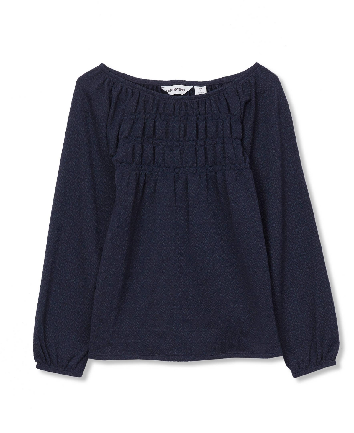Click here for Lands End Girls Smocked Long Sleeve Knit Shirt - C... prices