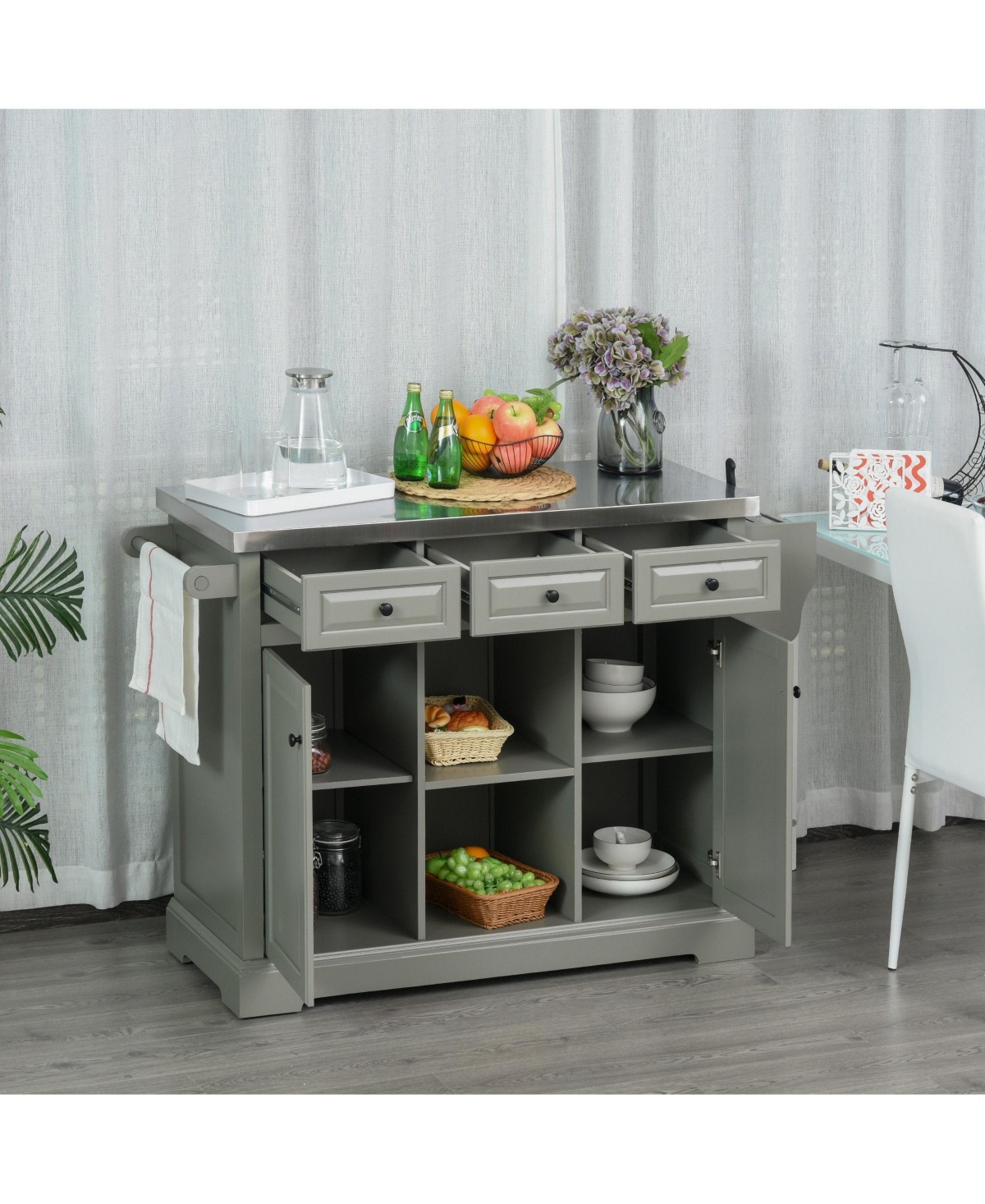 Click here for Halifax North America Gray Mobile Kitchen: Island... prices