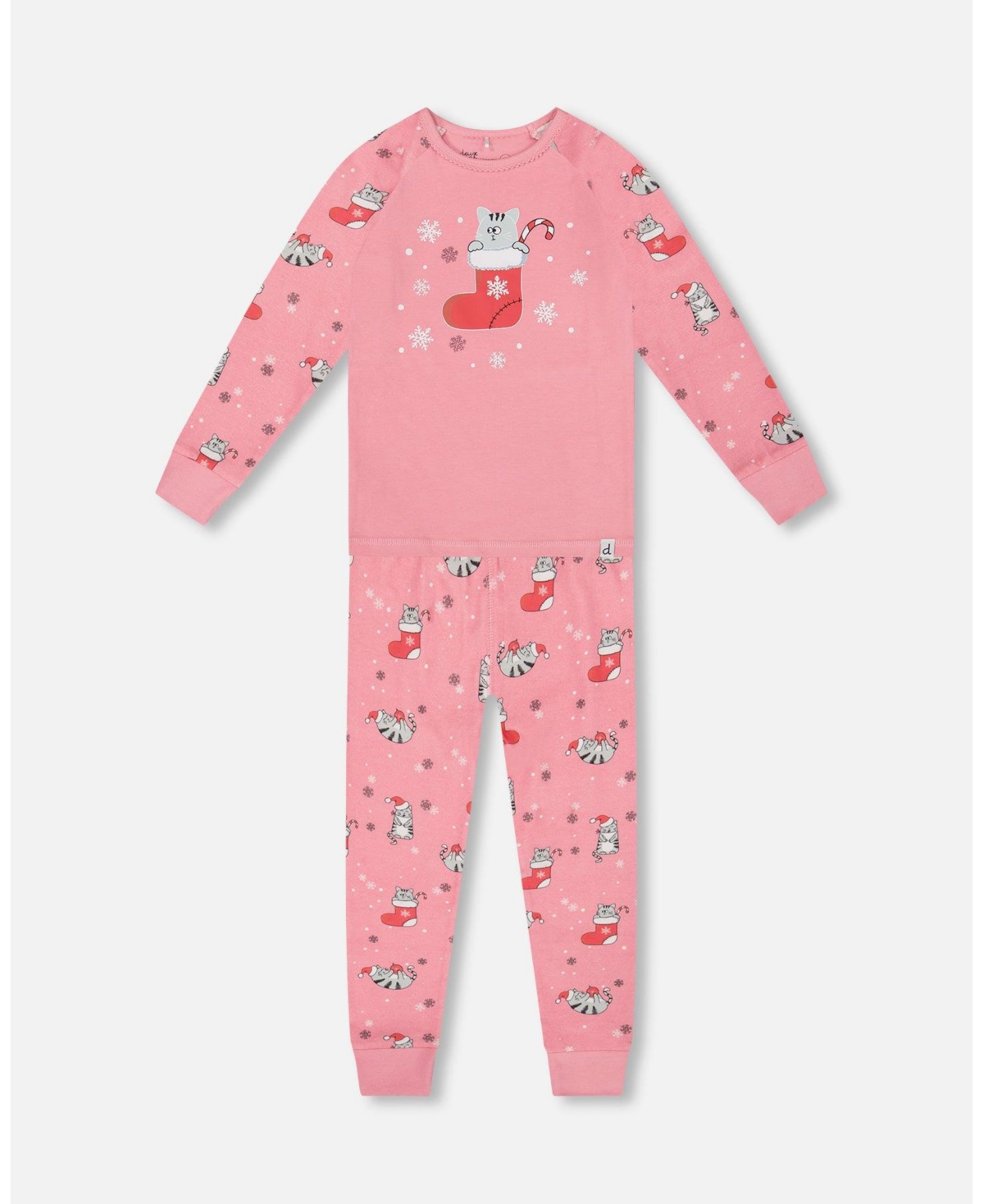 Click here for Deux par Deux Girl Cotton Two-Piece Pajamas Pink C... prices