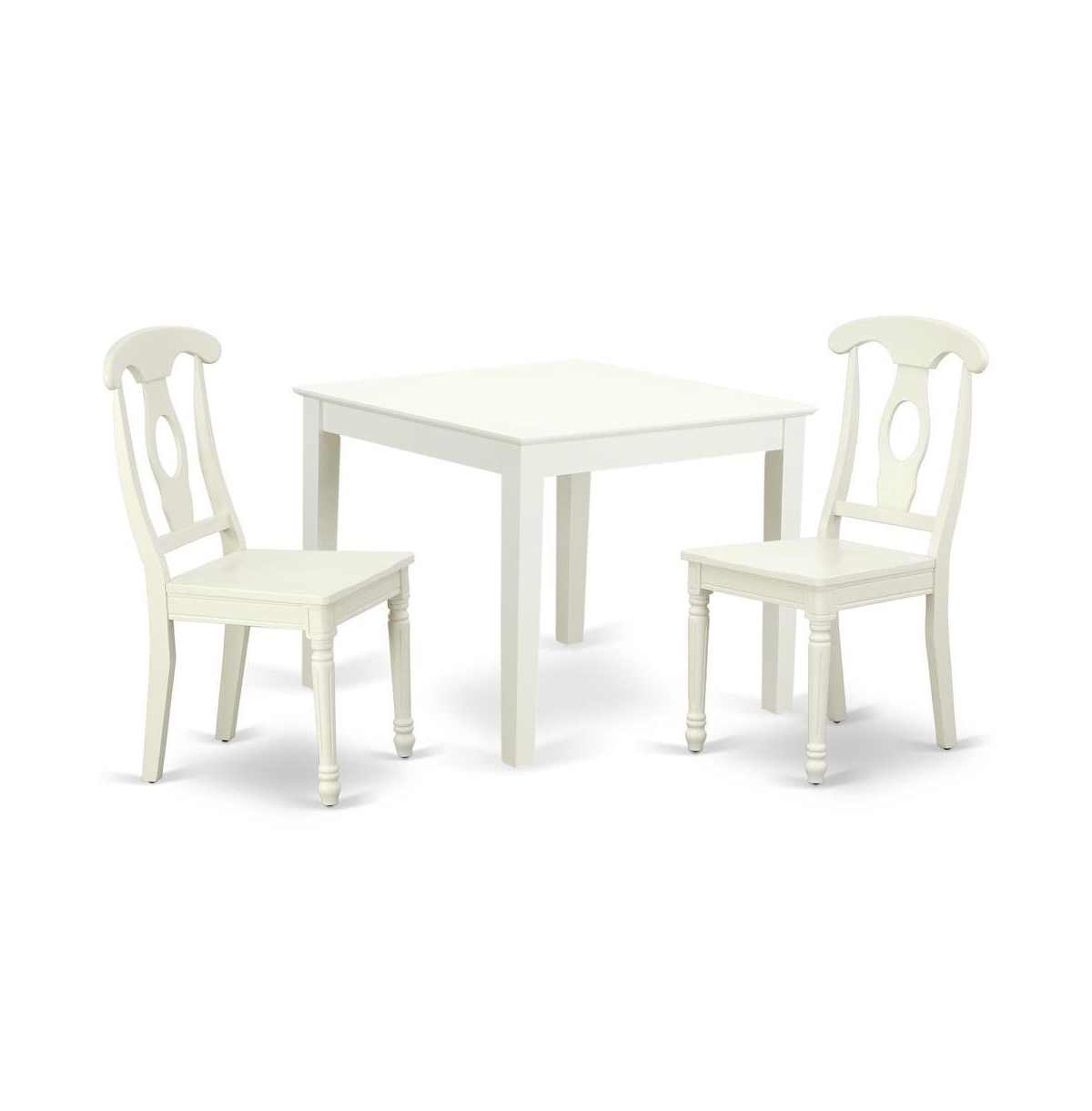 Click here for East West Furniture Dining Room Set Linen White -... prices
